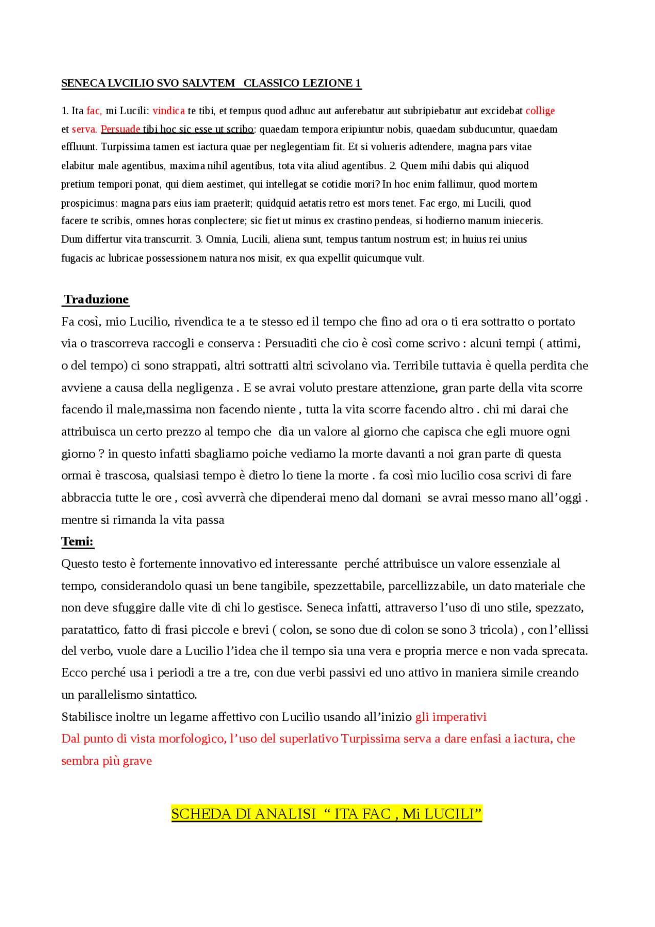 Seneca Lvcilio Svo Salvtem Docsity