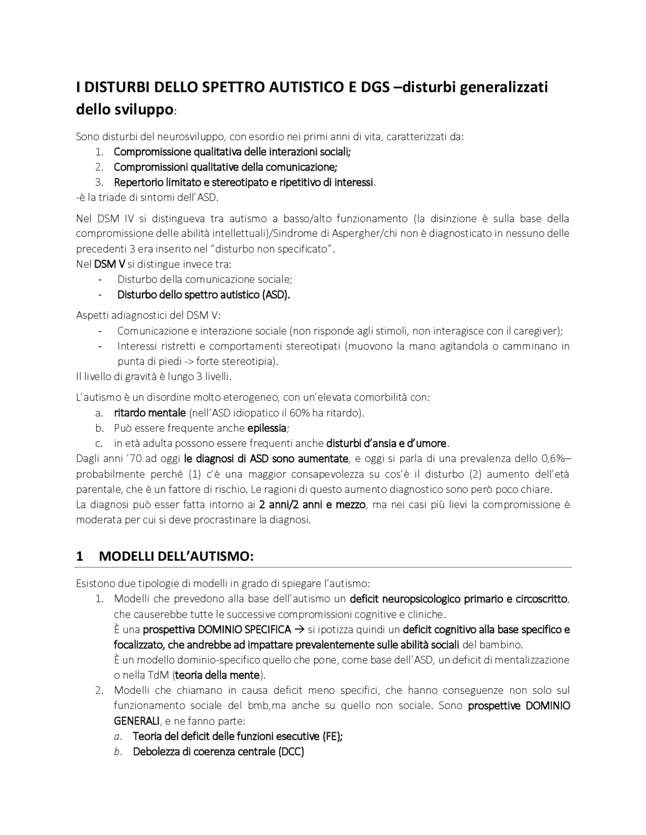 Neuropsicologia Dello Sviluppo E Riabilitazione Docsity