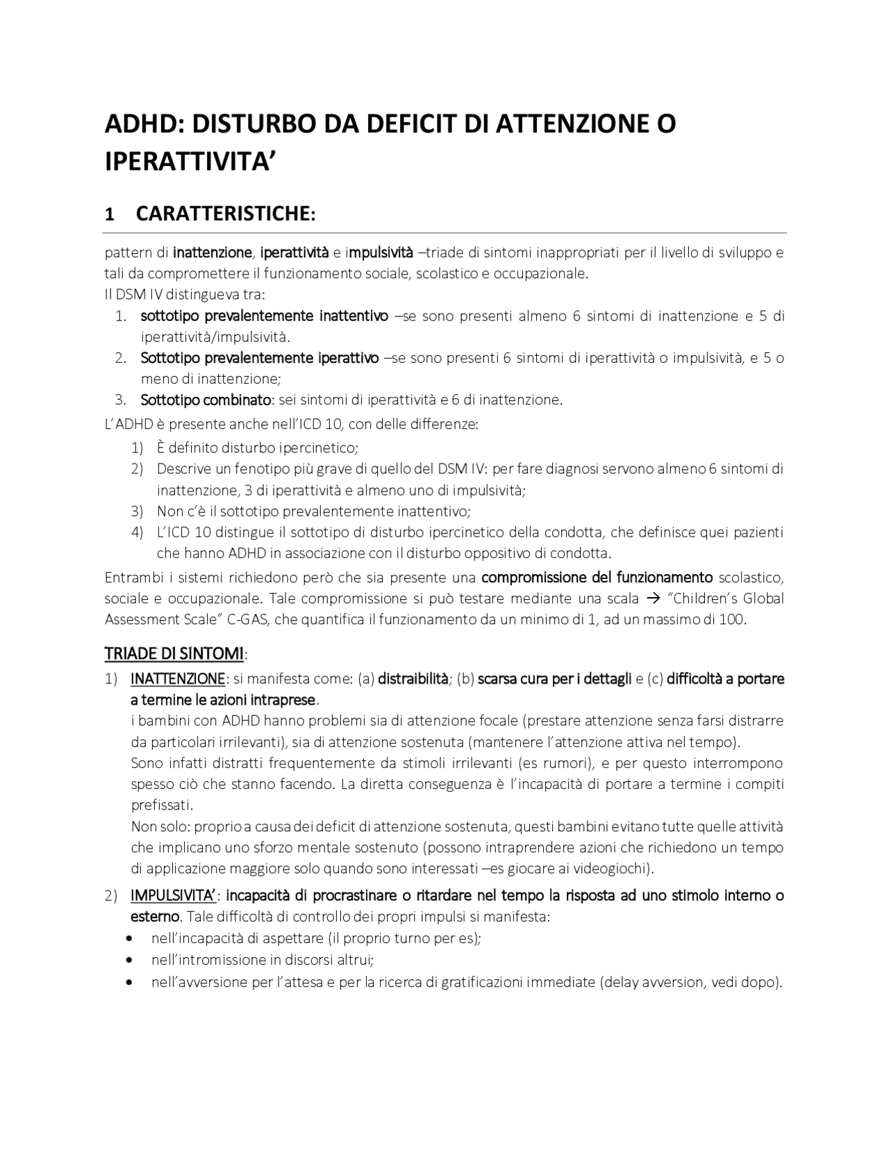 Neuropsicologia Dello Sviluppo E Riabilitazione Docsity