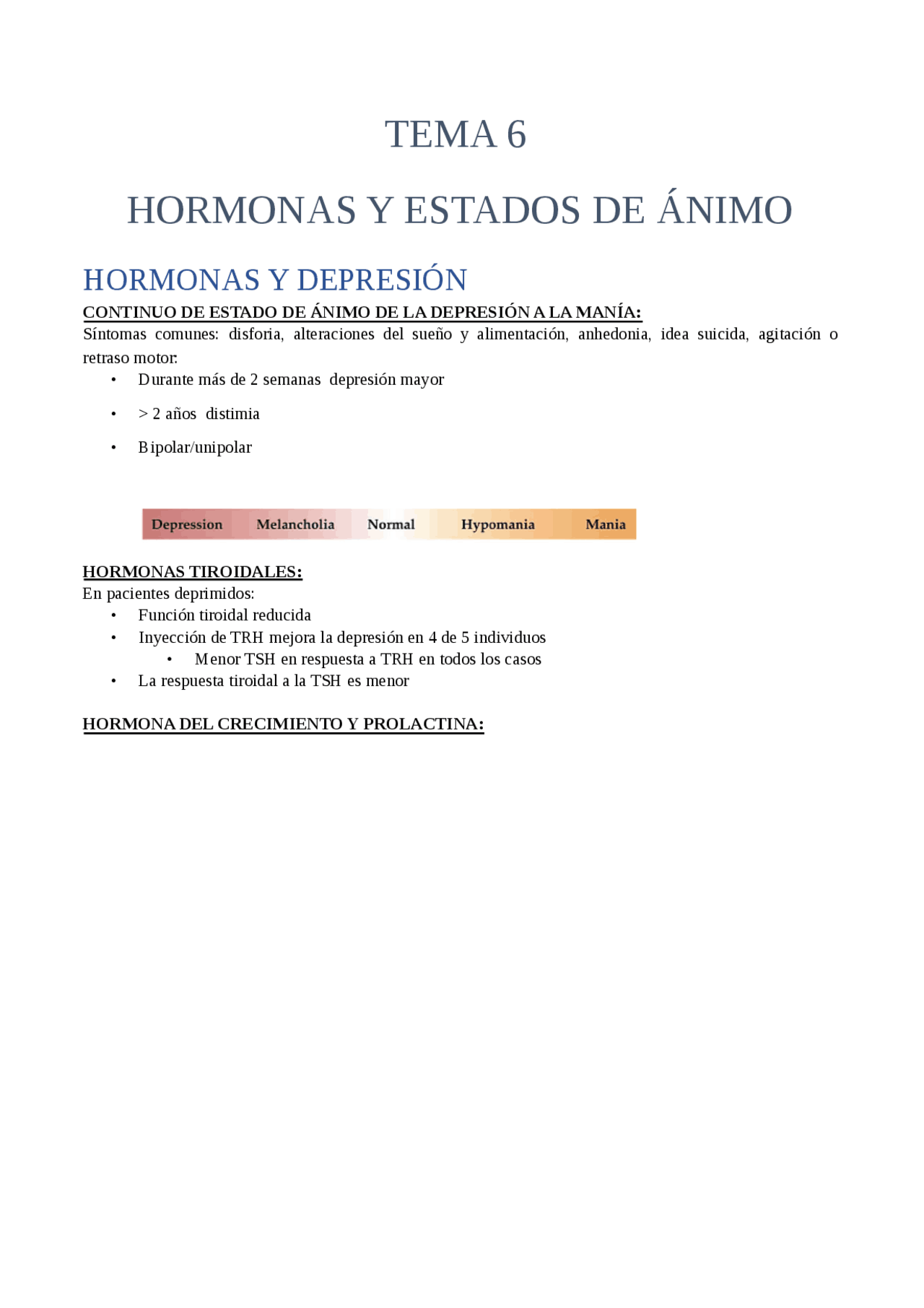 Tema 6 Psicoendocrinología Apuntes De Endocrinología Docsity