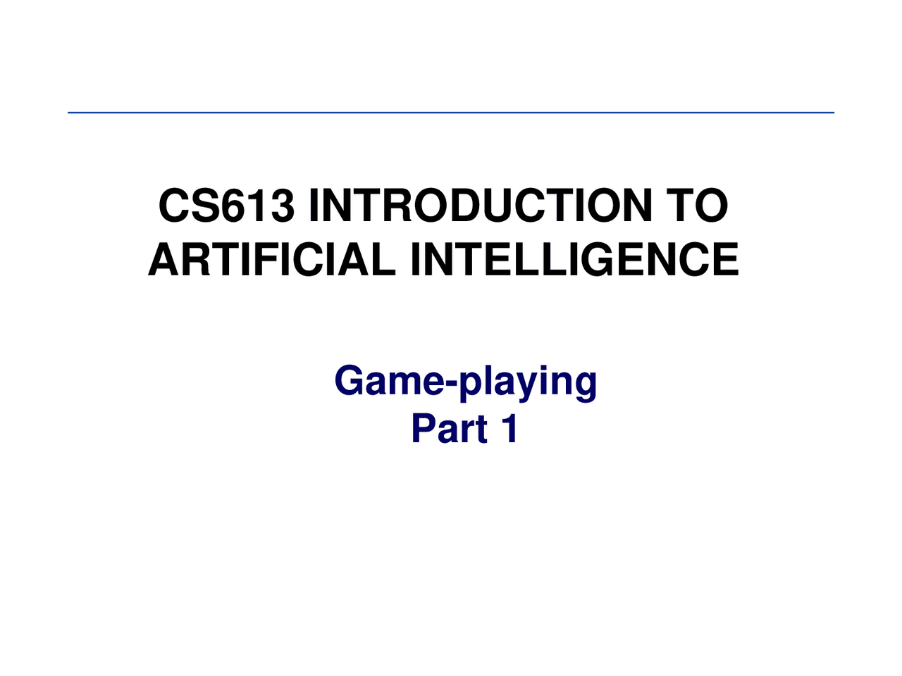 Artificial Intelligent Introduction Docsity