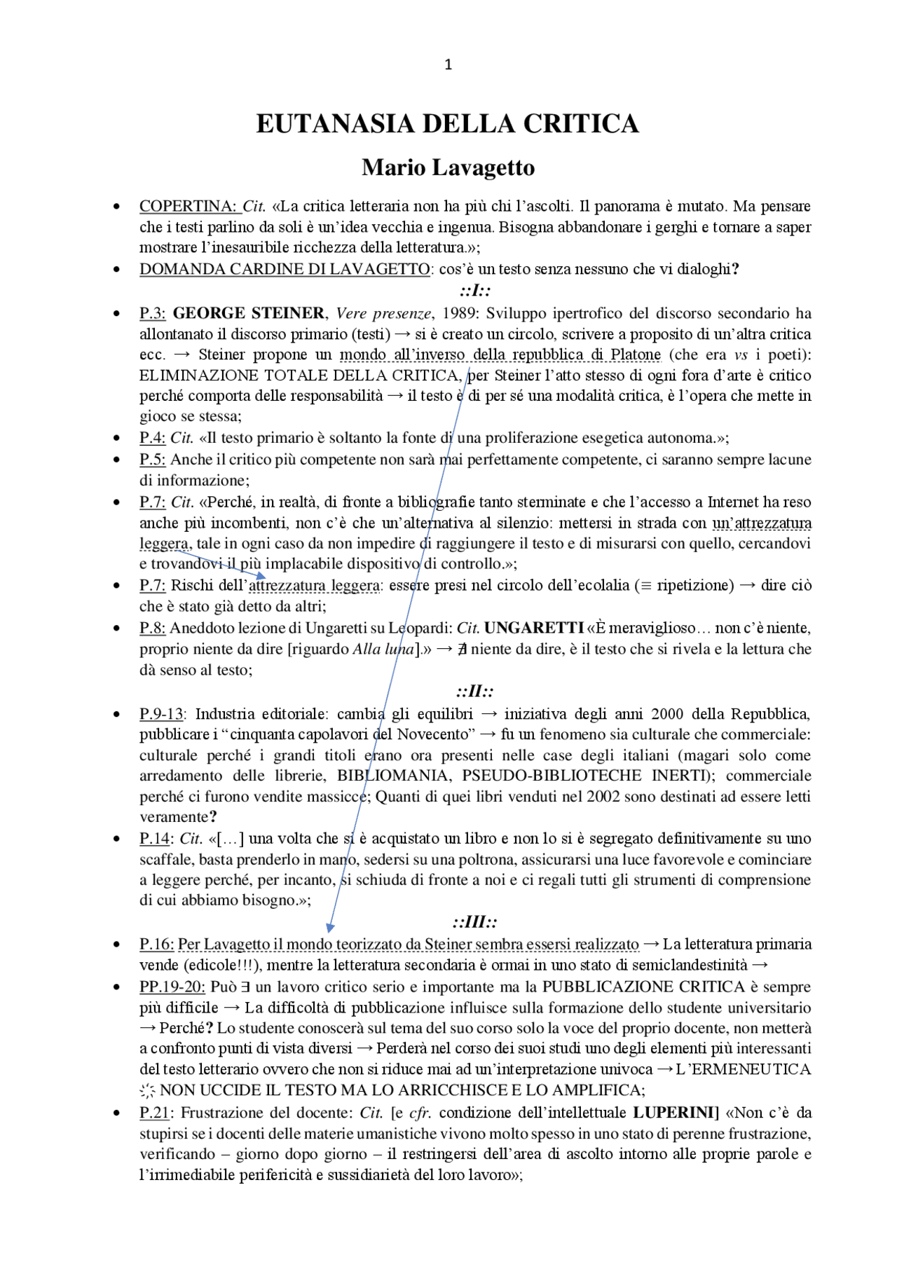 Eutanasia Della Critica Docsity