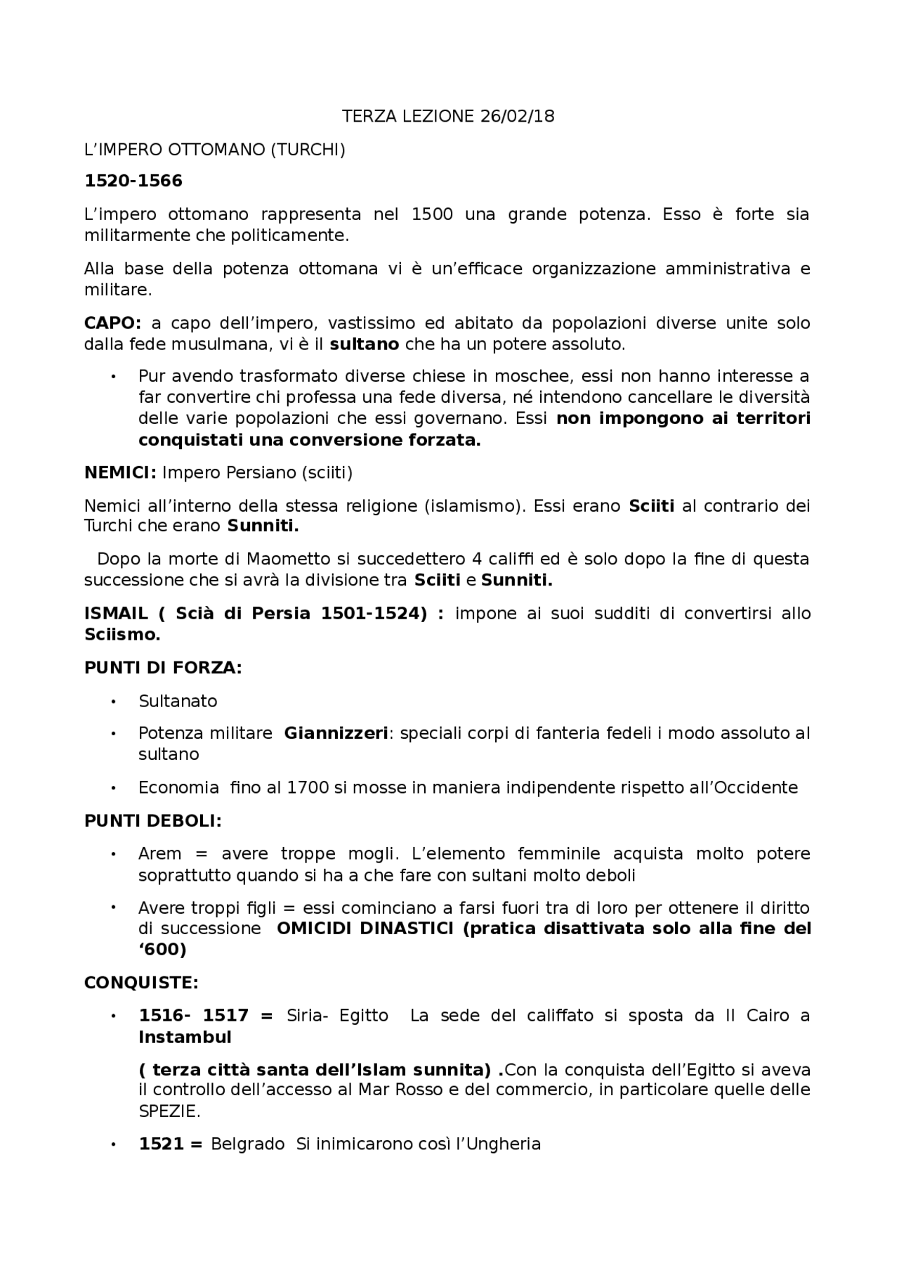 Appunti Storia Moderna Docsity