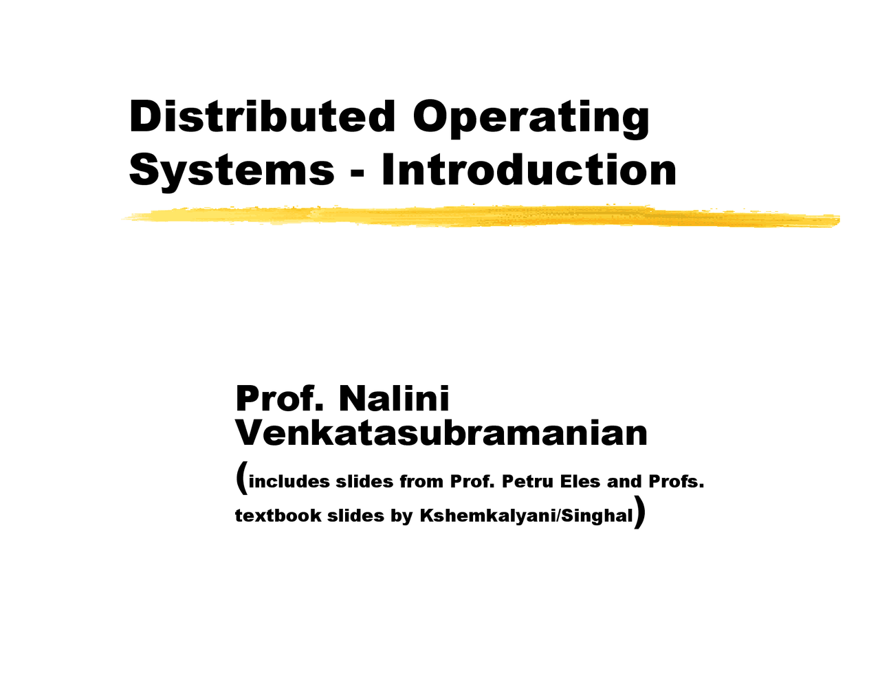 Distributed Operating System Docsity