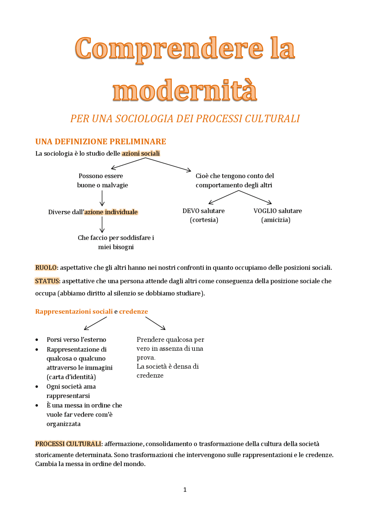 Modernità E Individuo Salvatore Abruzzese Appunti Di Sociologia Dei