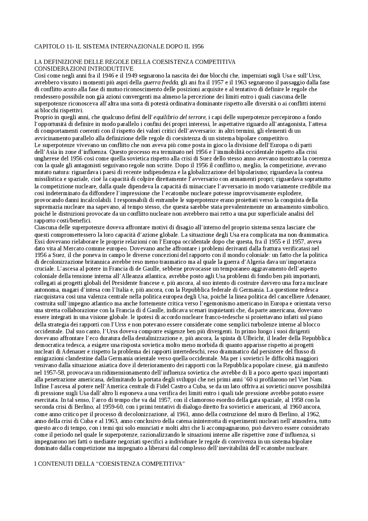 Riassunto Manuale Storia Delle Relazioni Internazionali Di Nolfo Docsity