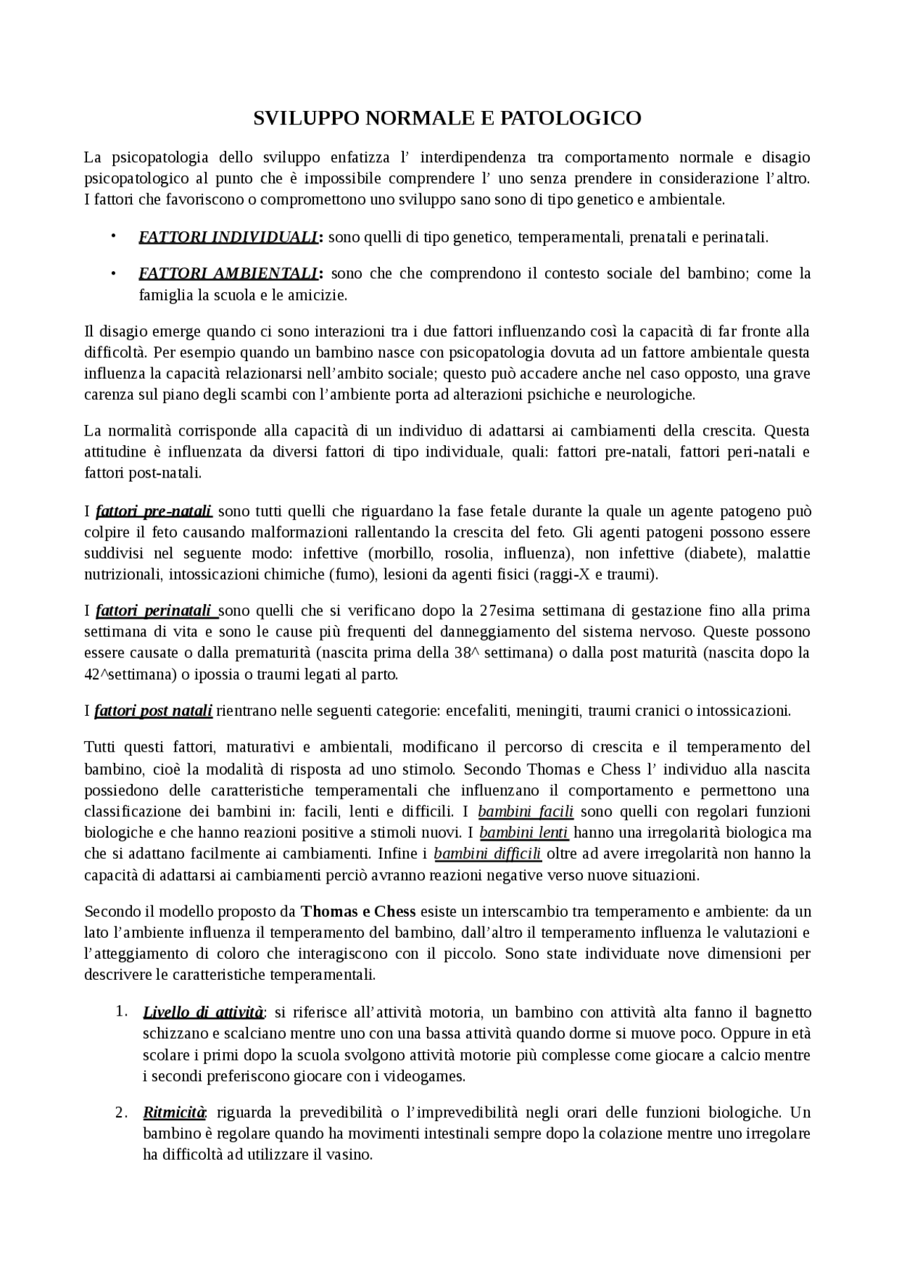 Percorsi Di Sviluppo Docsity