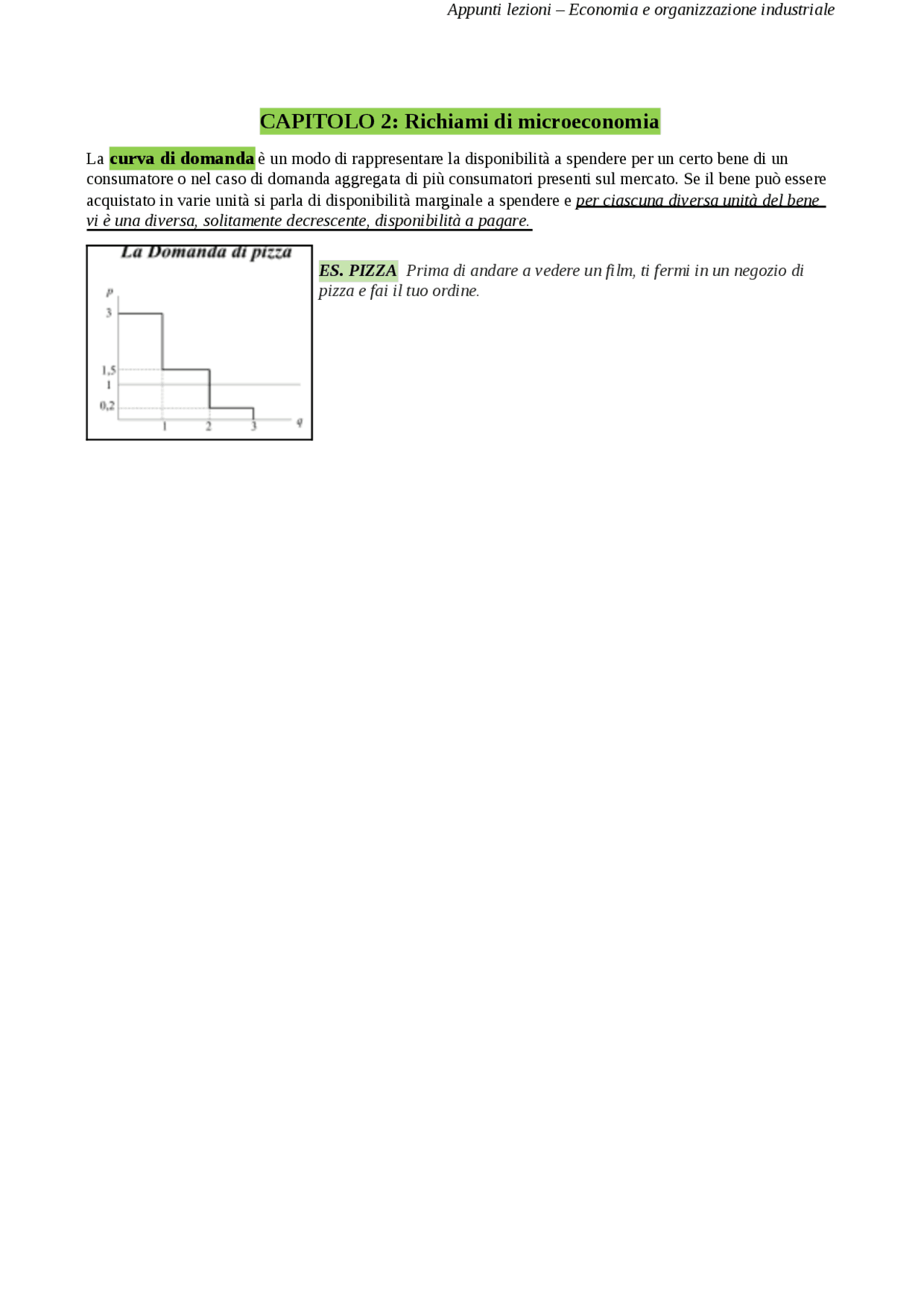 Ripasso Microeconomia Docsity