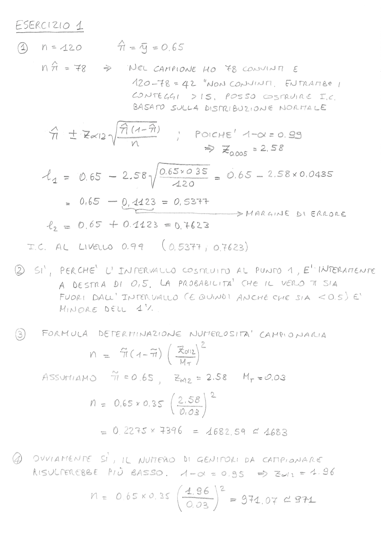 Inferenza Statistica Docsity