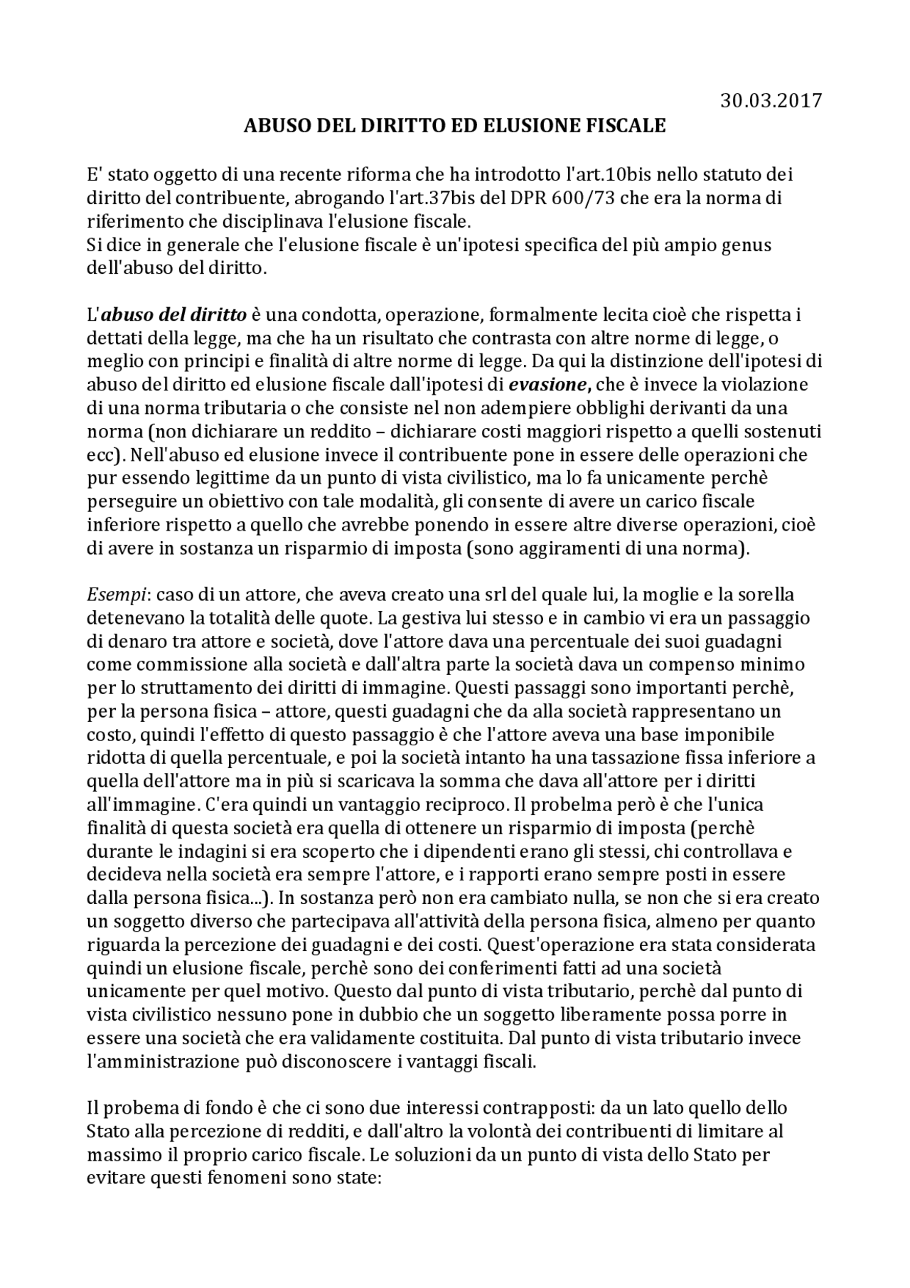 Diritto Tributario Lezione Appunti Di Diritto Tributario Docsity