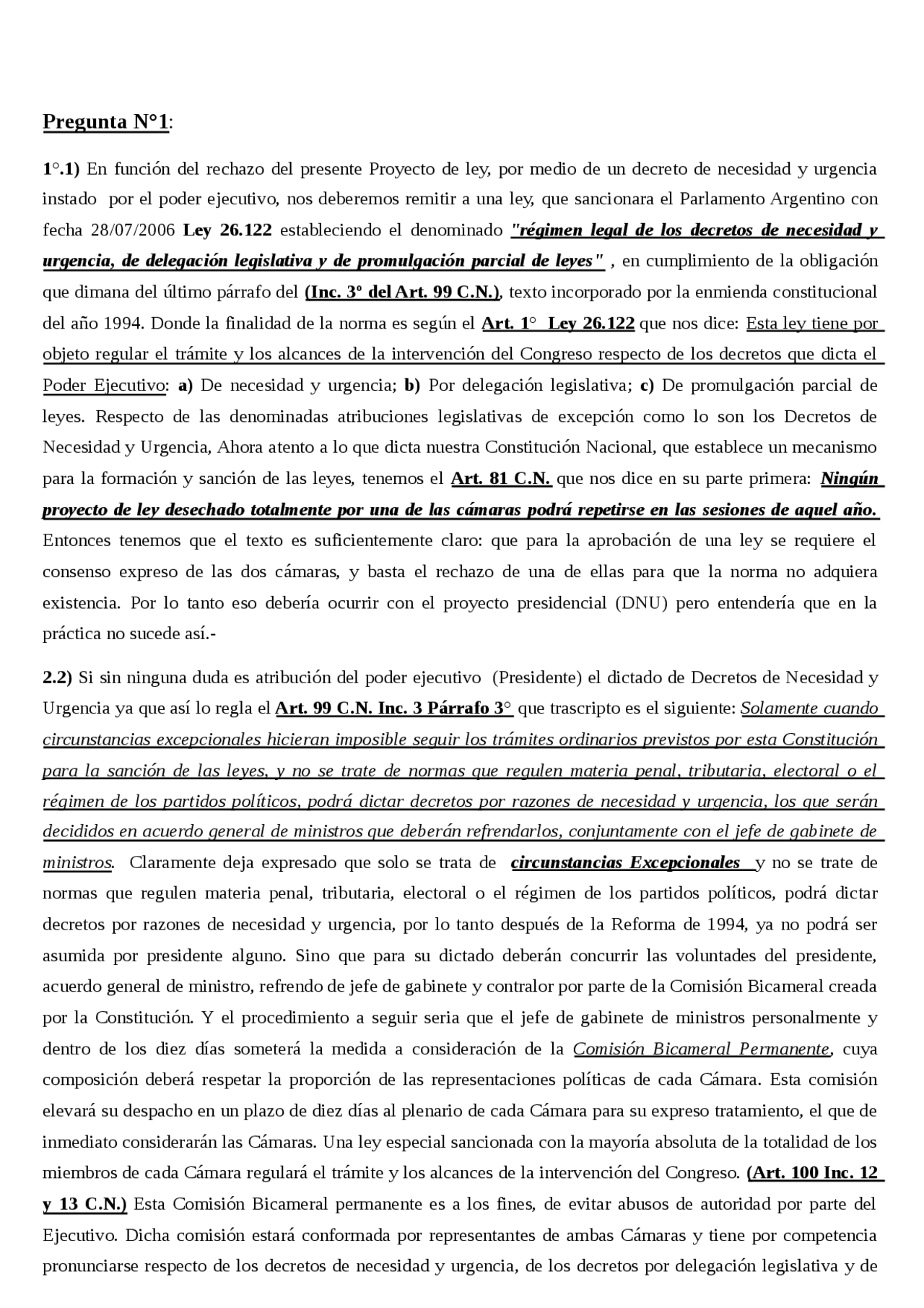 Primer Parcial Derecho Constitucional Docsity