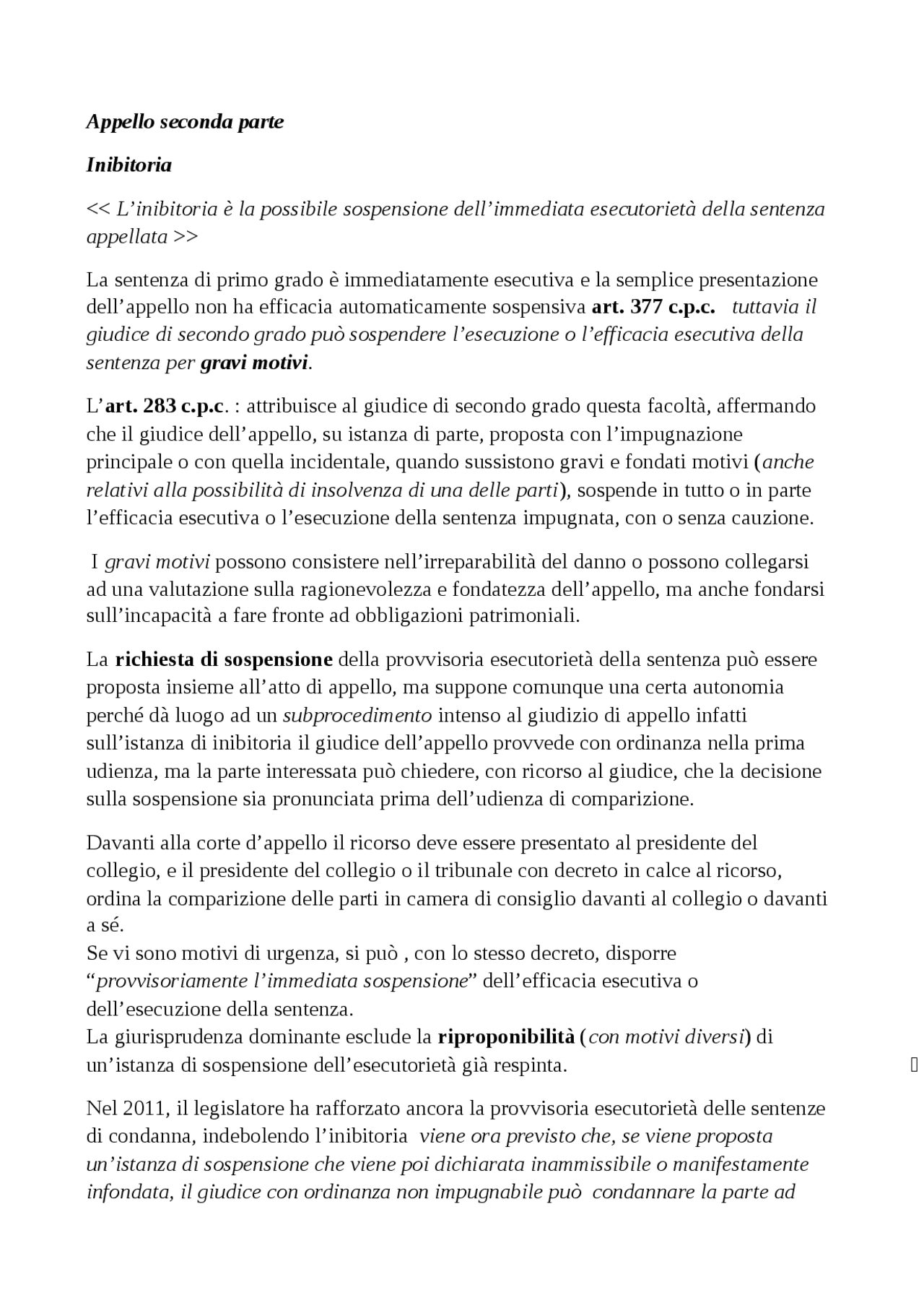 Procedura Civile Parte Seconda Del Biavati 22 Docsity