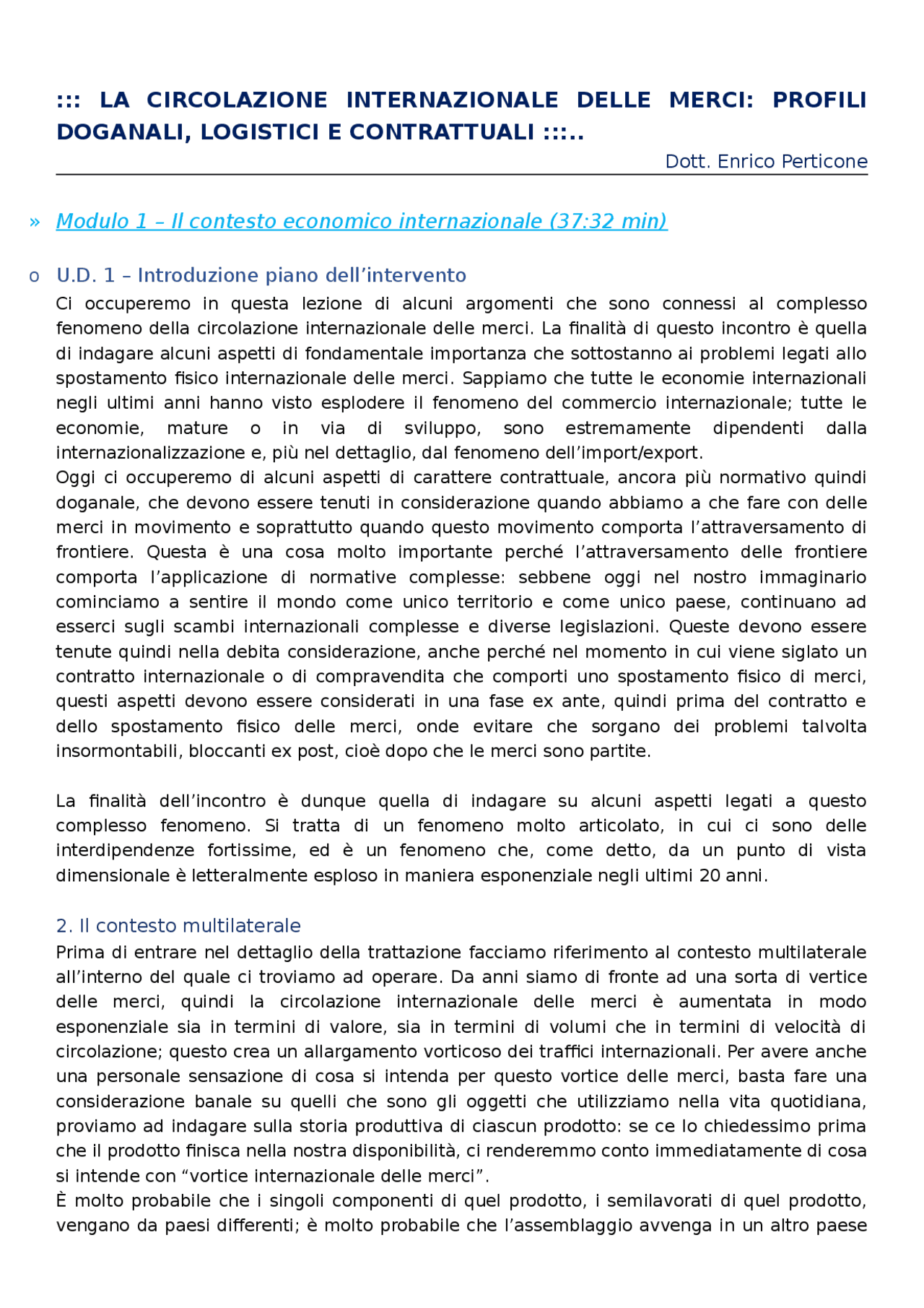 Modulo 2 Master Marcom Appunti Completi Con Slide La Circolazione