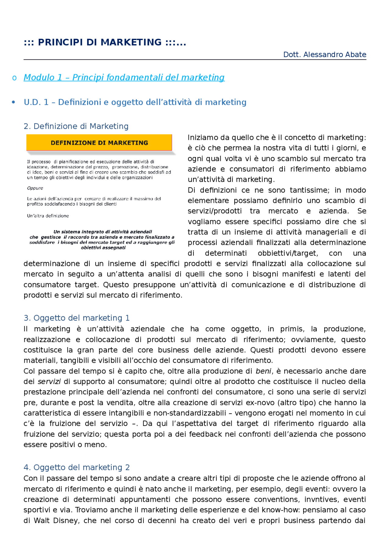 Modulo 3 Master Marcom Appunti Completi Con Slide Principi Di