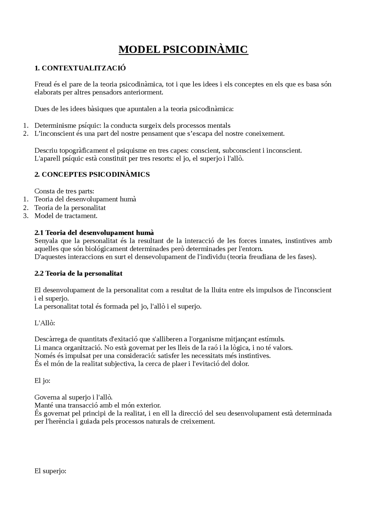 Resum Bloc 2 Treball Social Individual I Familiar Docsity