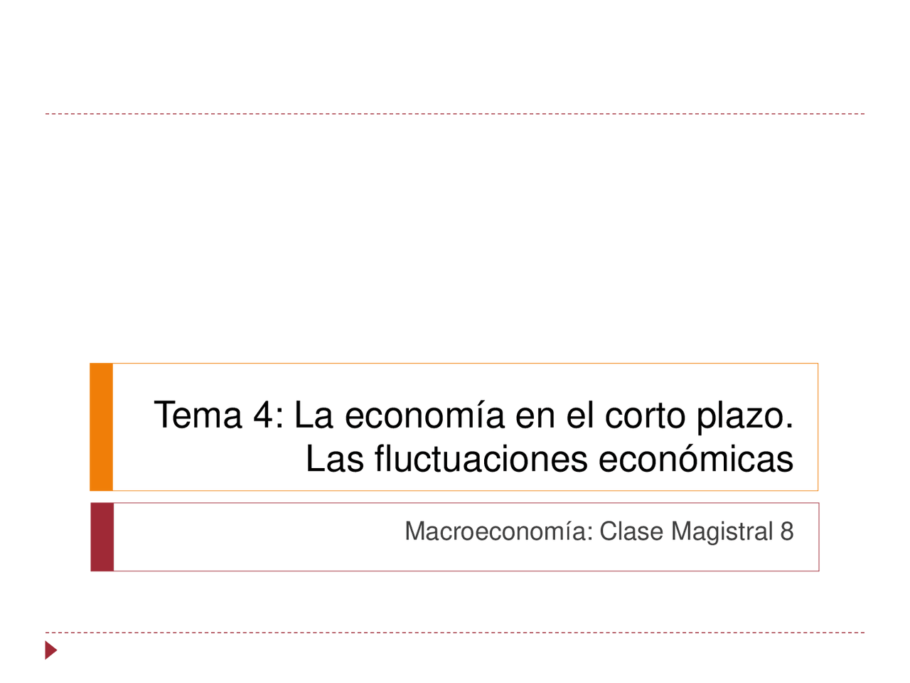 Macroeconomía Tema 8 - Docsity
