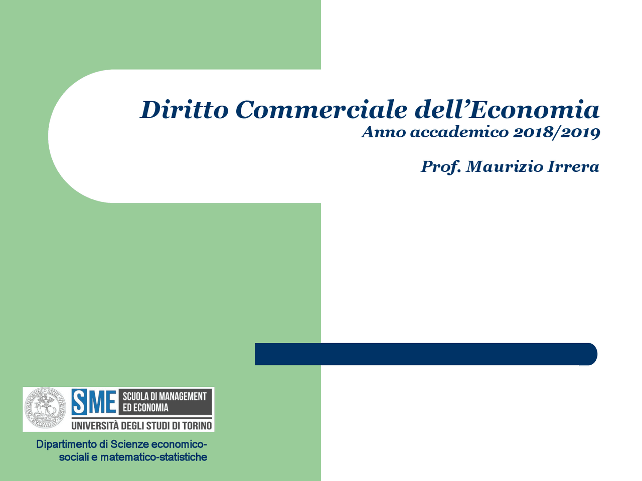 Slide Diritto Commerciale Docsity