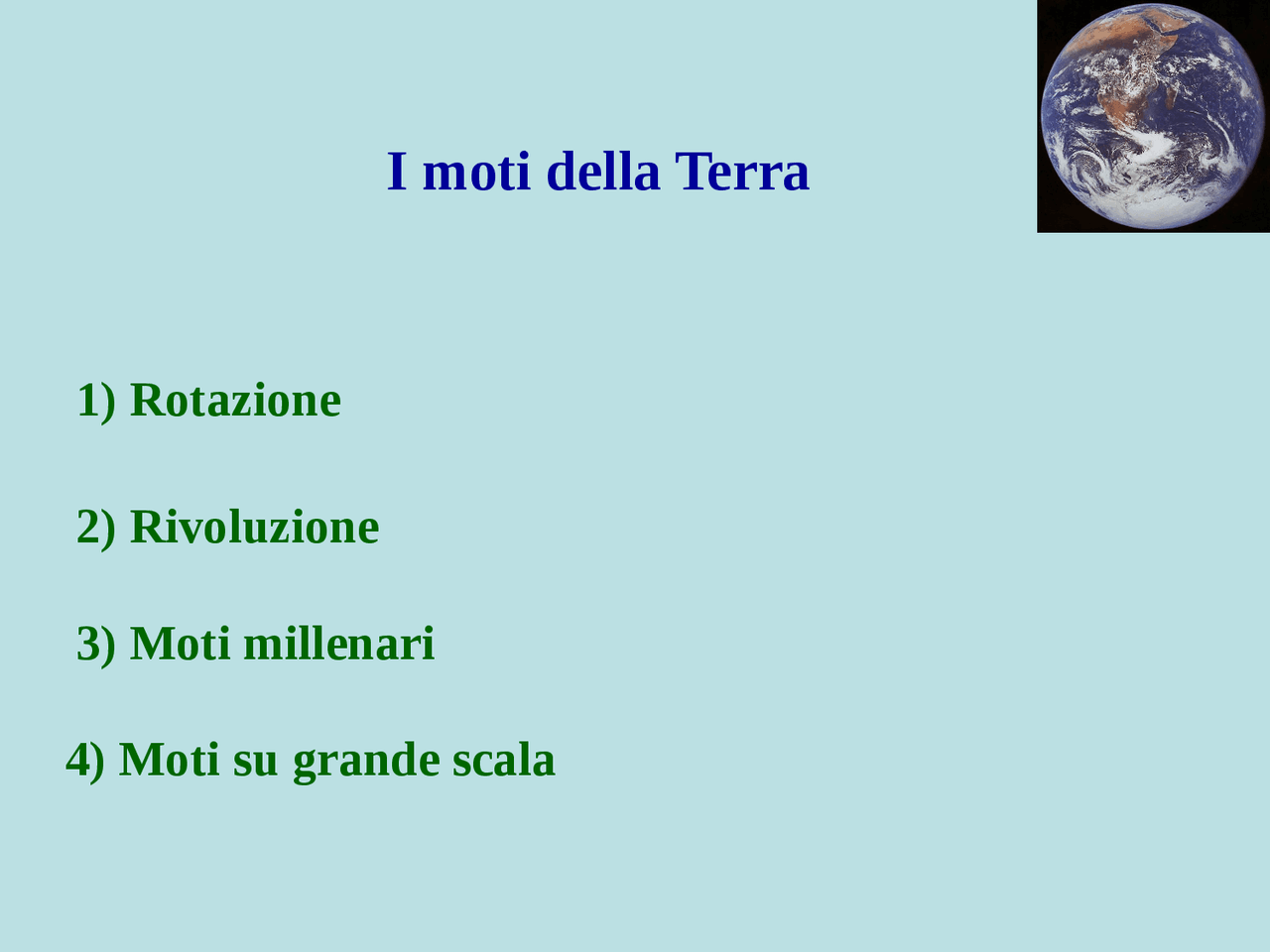 Slide Sui Moti Della Terra Docsity