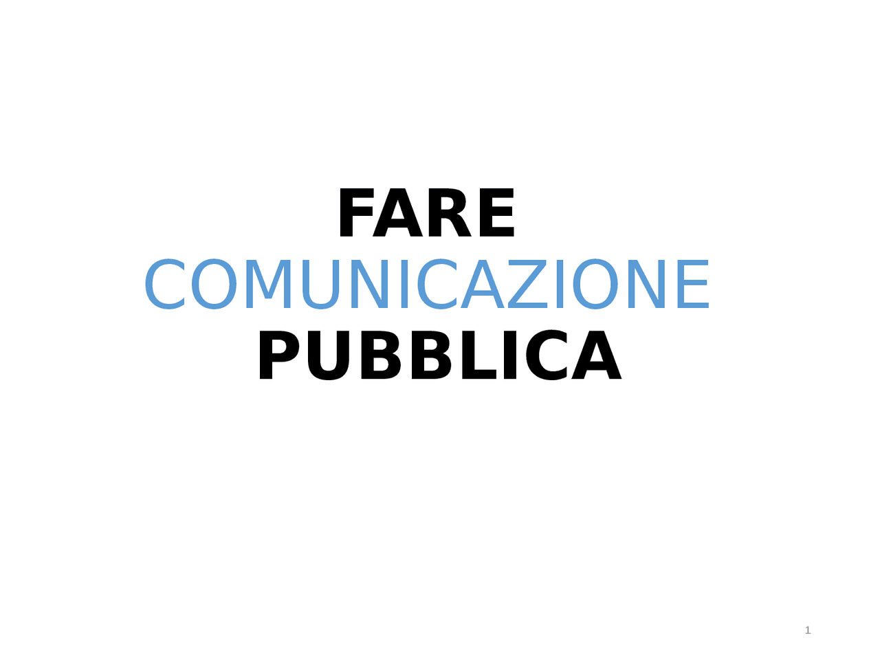 Comunicazione Pubblica Docsity