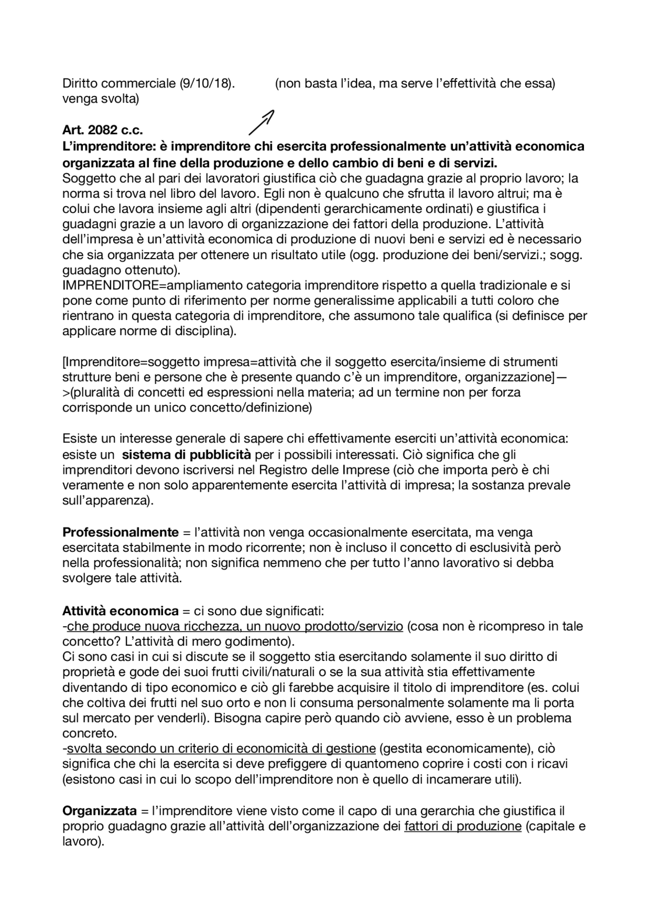 Appunti Diritto Commerciale Docsity