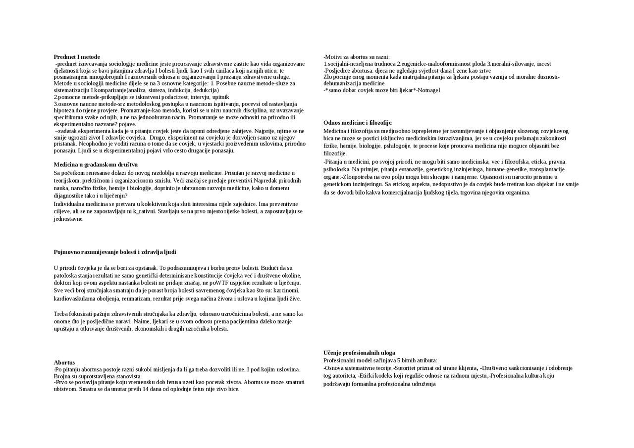 SKRIPTA IZ SOCIOLOGIJE | Ispiti' predlog Sociologija - Docsity
