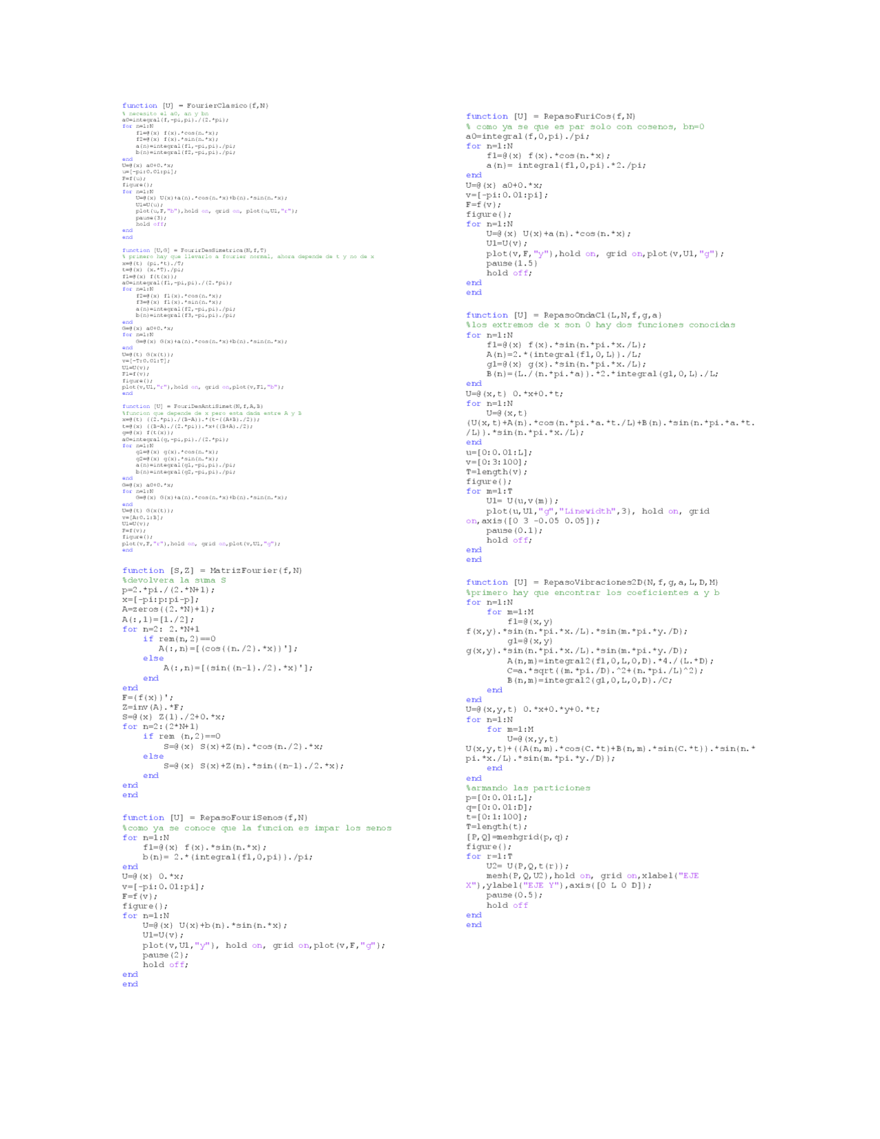Programación Matlab Docsity