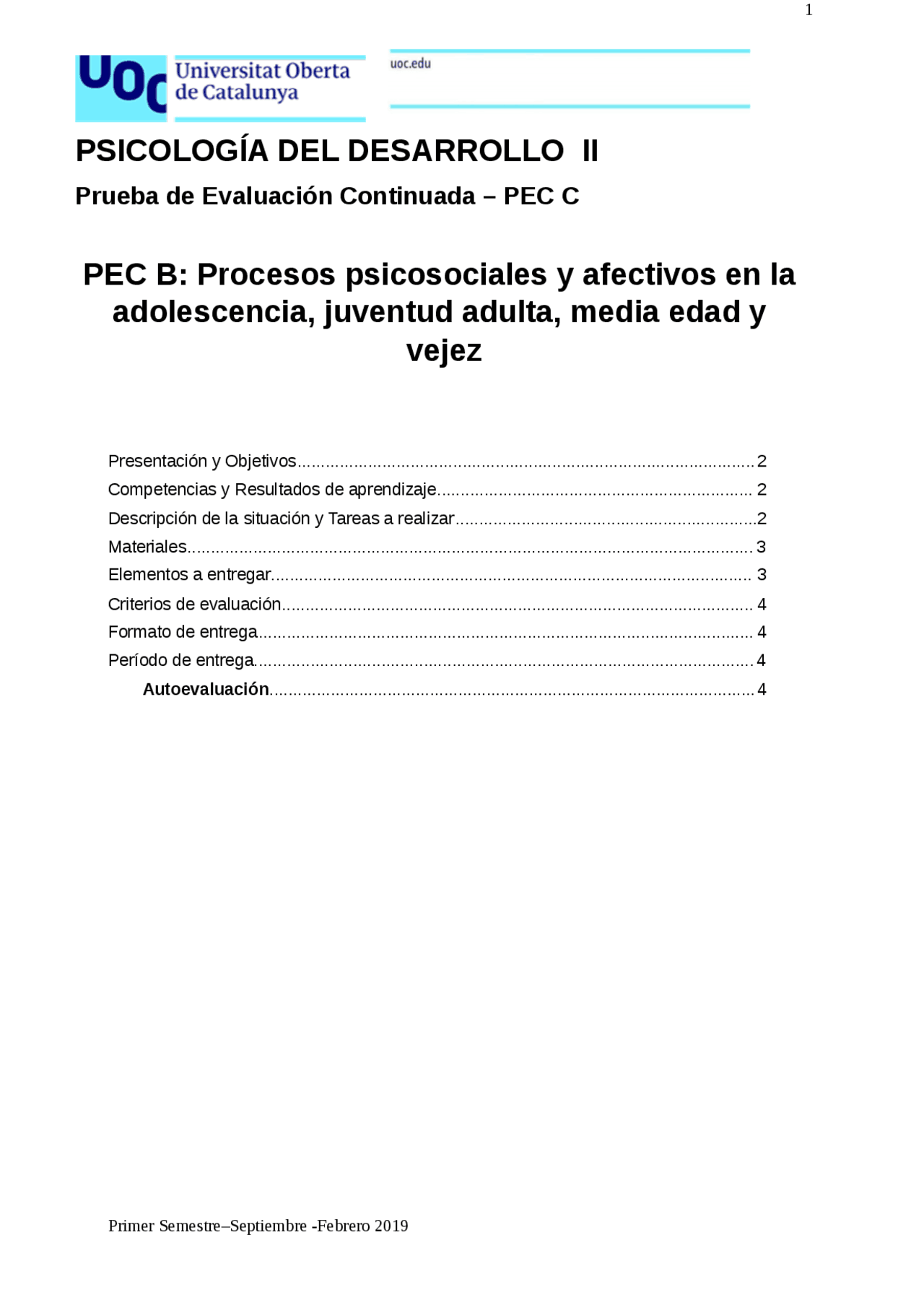 Pec C Psicologia Desarrollo 2 Docsity