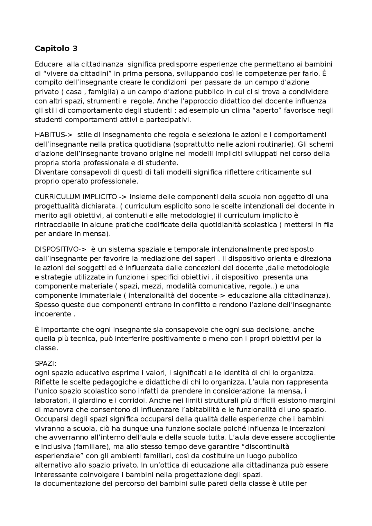 Saper Stare Al Mondo Docsity