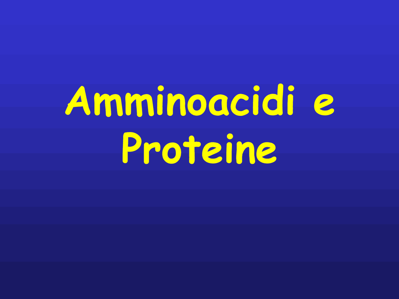 Amminoacidi E Proteine Docsity