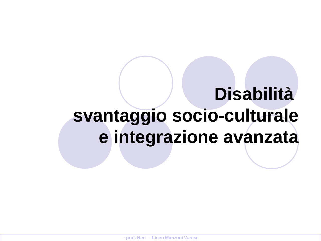 La Disabilità Slide Appunti Di Pedagogia Docsity