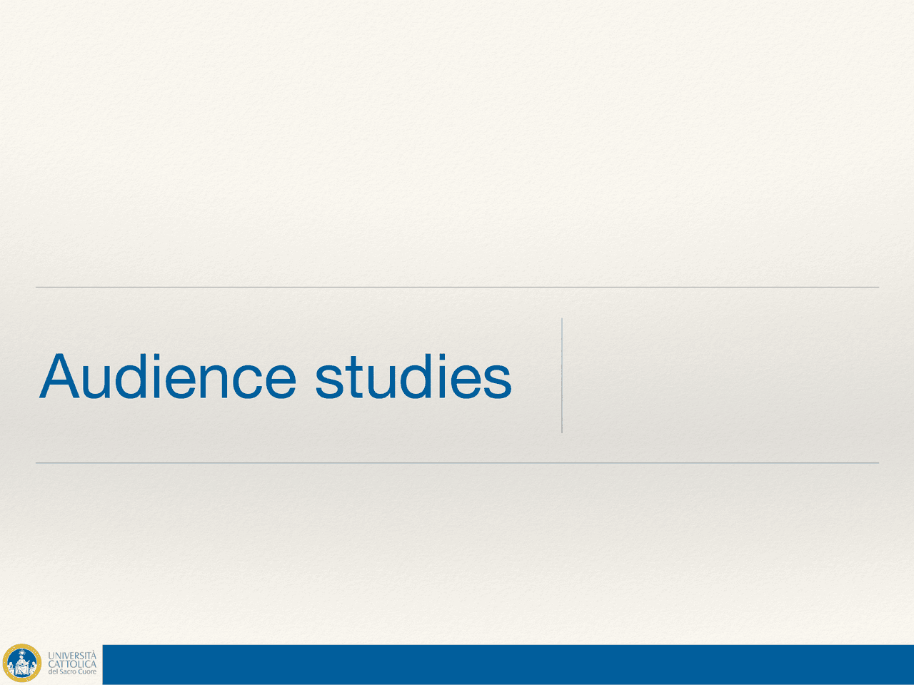 Reception studies: la scuola di Birmingham - Docsity