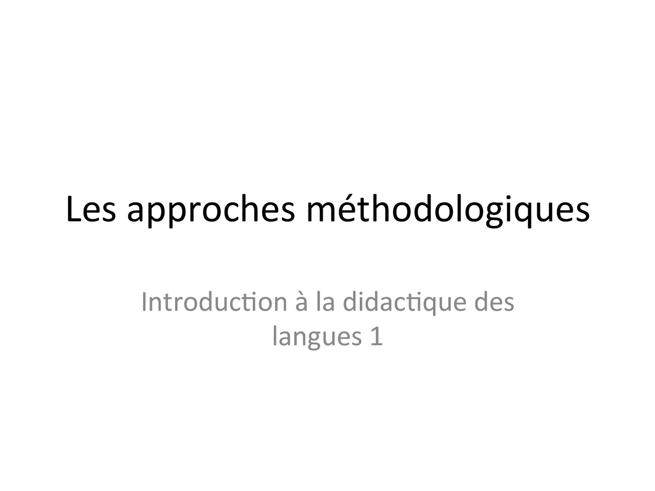 Gli Approcci Metodologici Dell Insegnamento Docsity