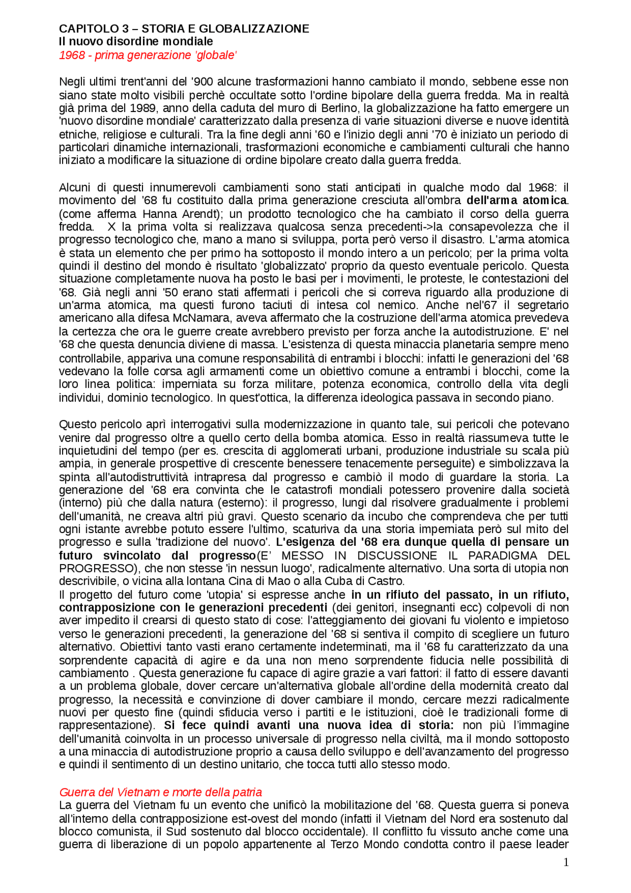 Riassunto Cap 3 Storia E Globalizzazione Docsity