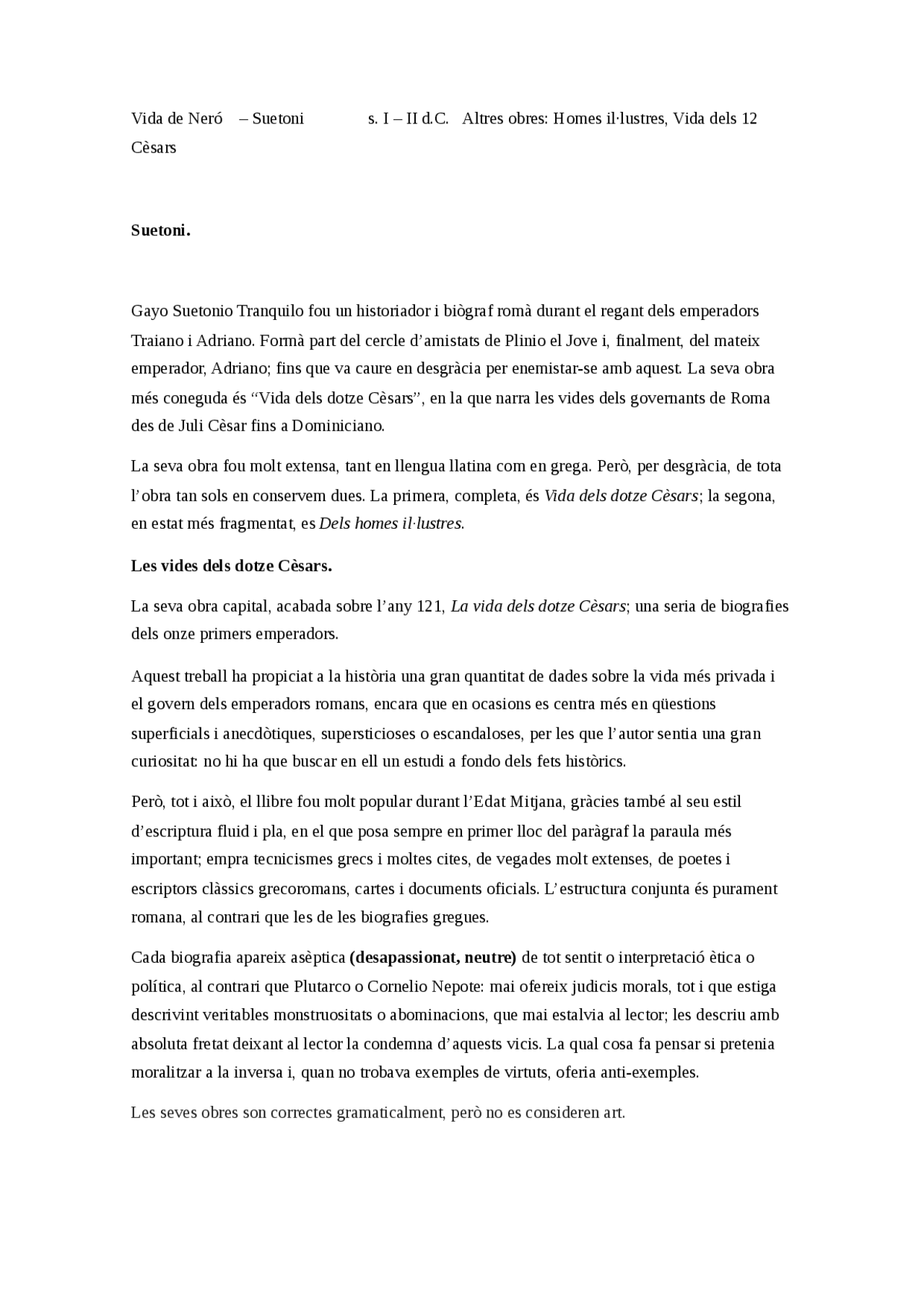 Apunts De Lectura LlatÍ Docsity