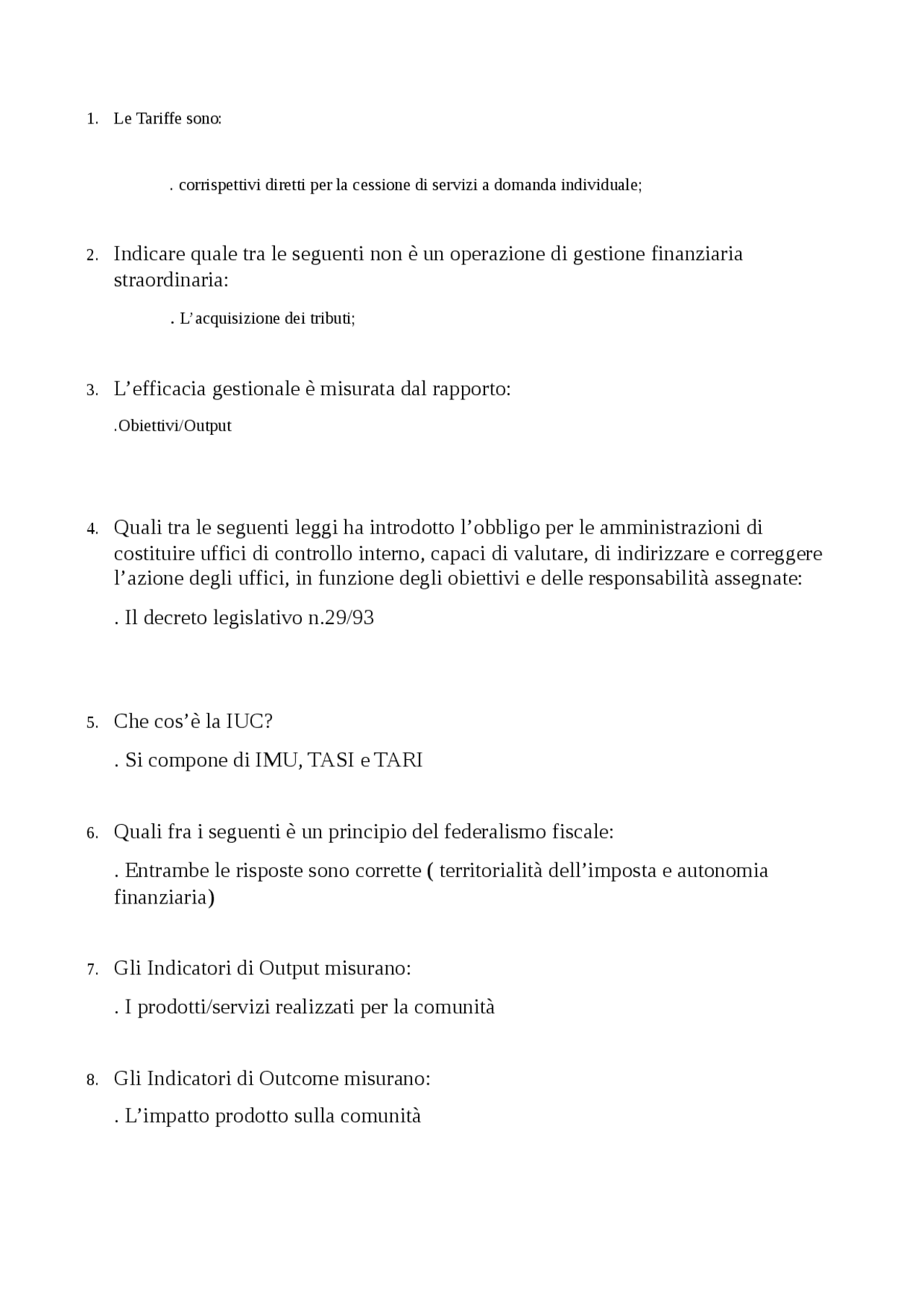 Domande Ragioneria Pubblica Prove Desame Di Ragioneria Docsity
