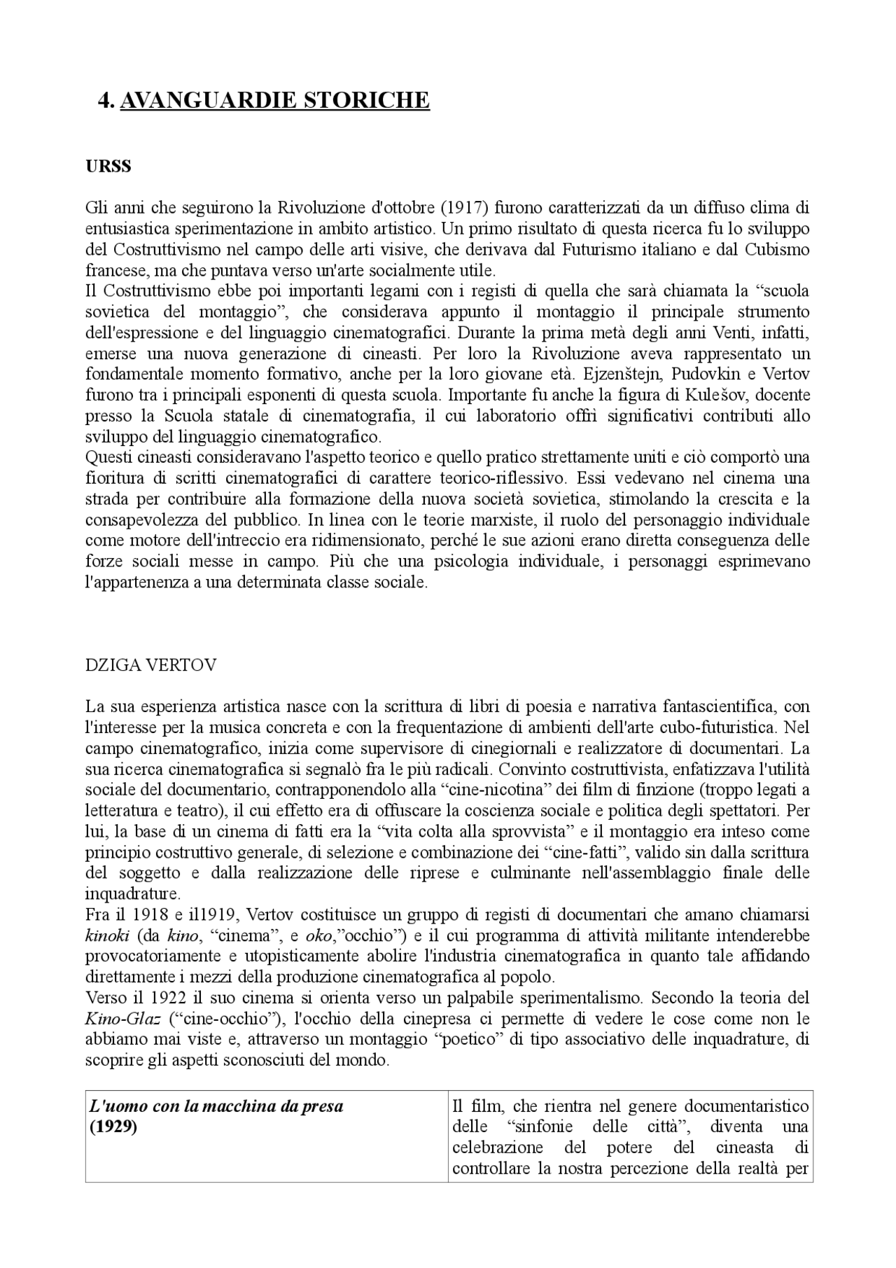Storia E Critica Del Cinema Docsity