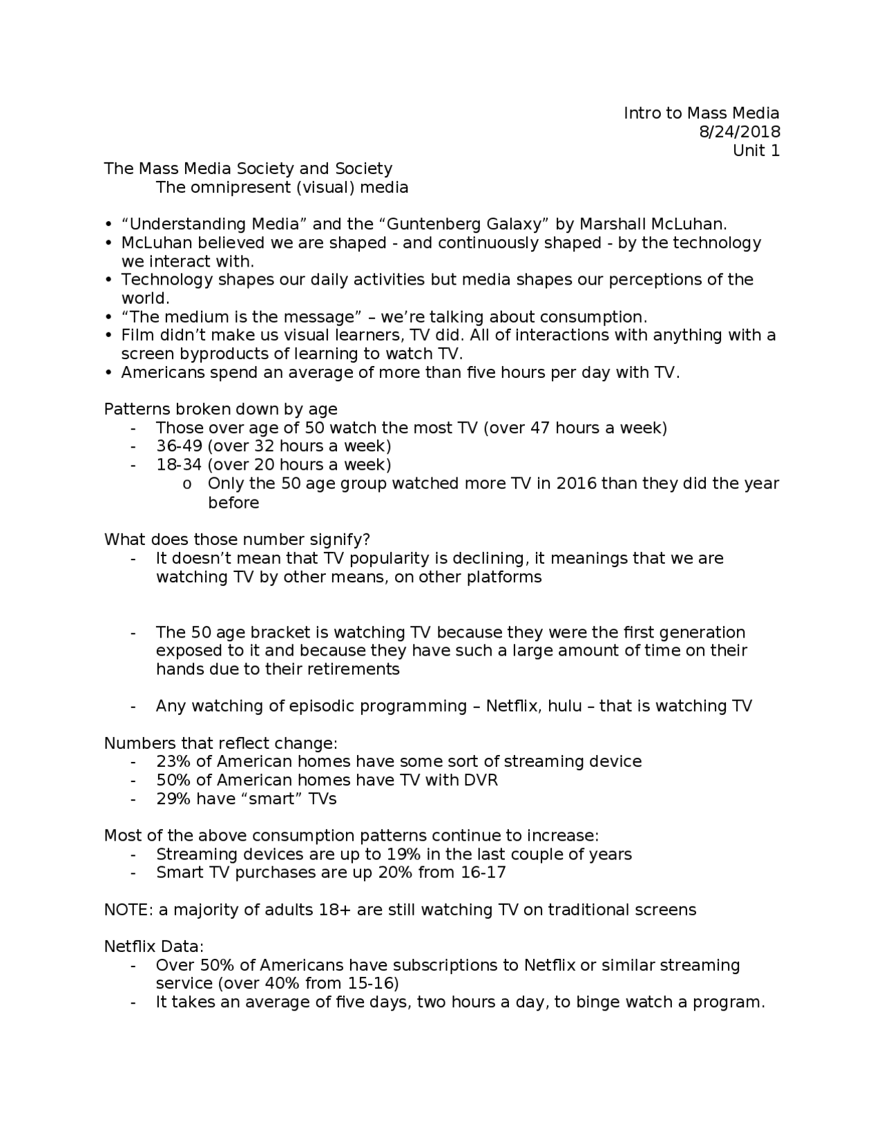 The Mass Media Society and Society - Introduction Mass Media | CO 1403 ...