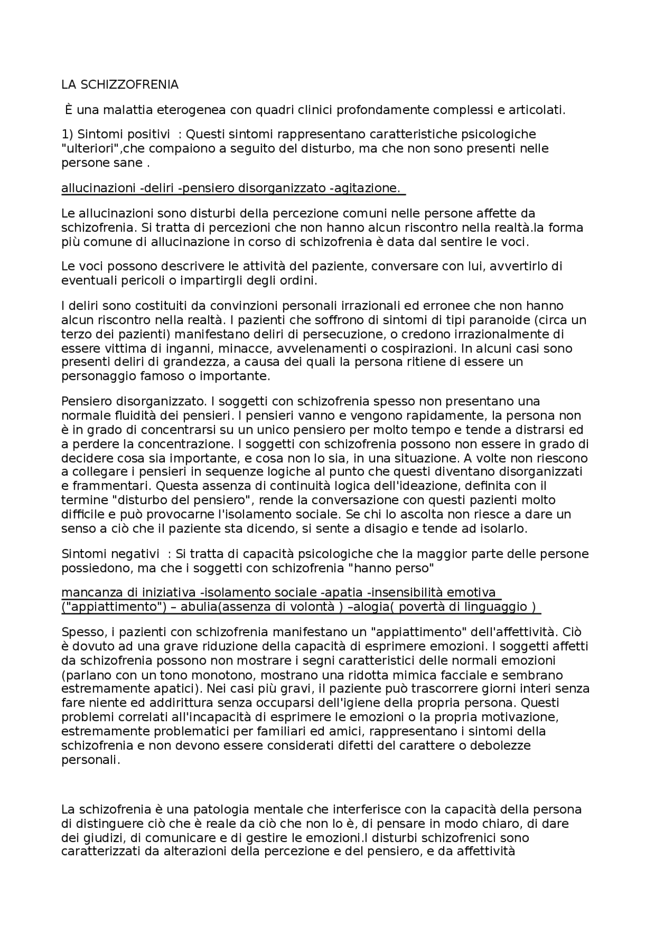 Psichiatria Gabbard Docsity