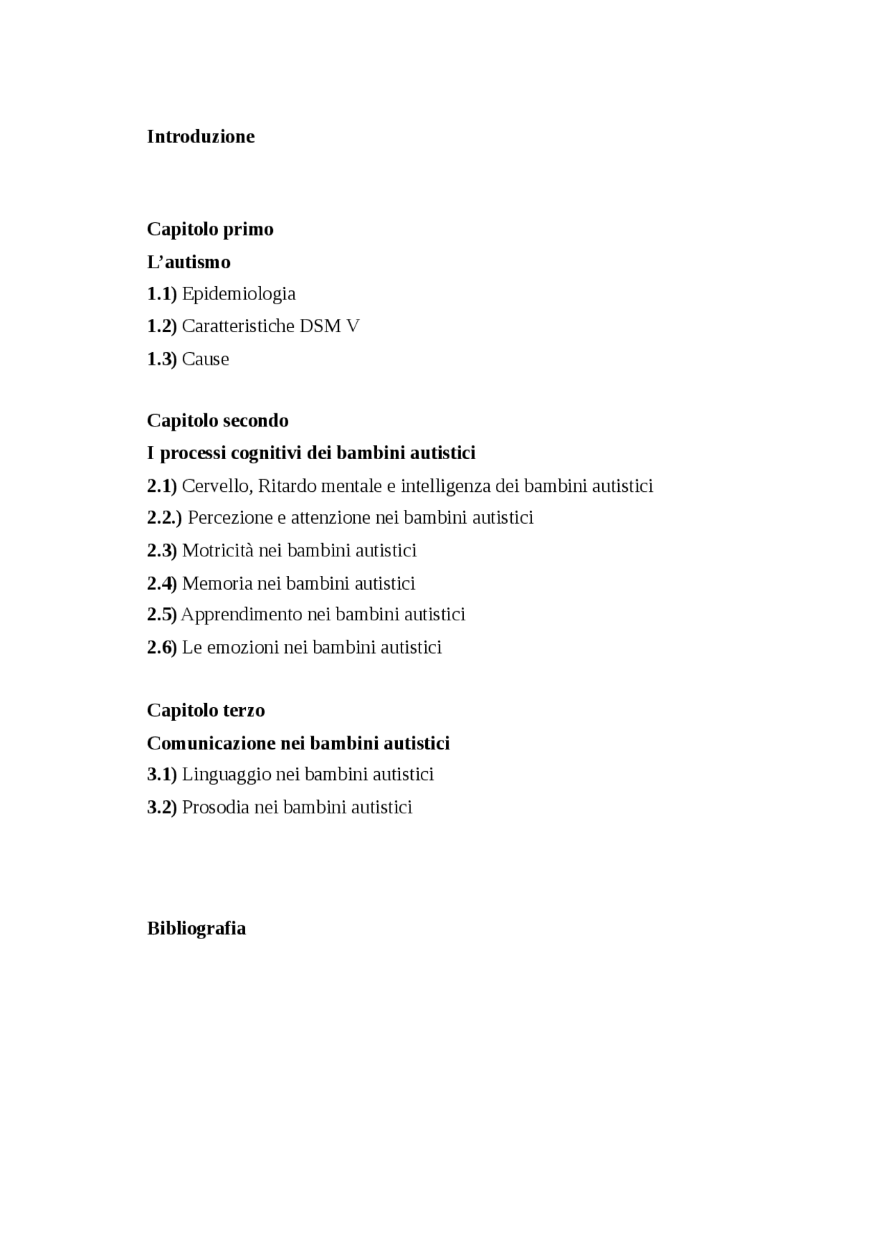 Appunti Sullautismo Dopo Varie Ricerche Docsity