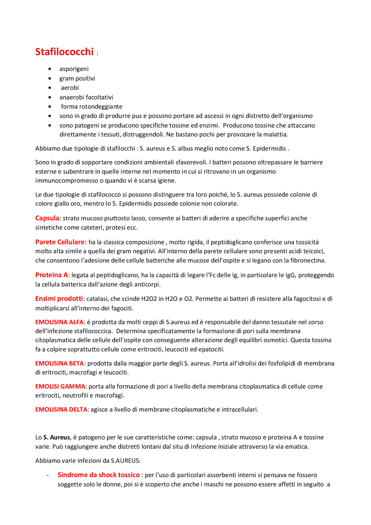 Microbiologia Speciale Appunti Di Microbiologia E Batteriologia Docsity