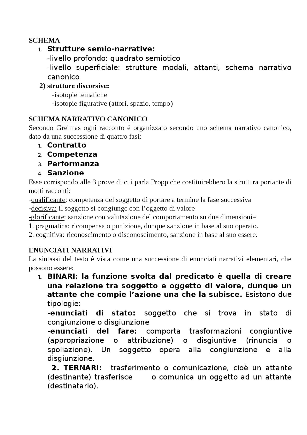 Schemi Riassuntivi Di Semiotica Docsity