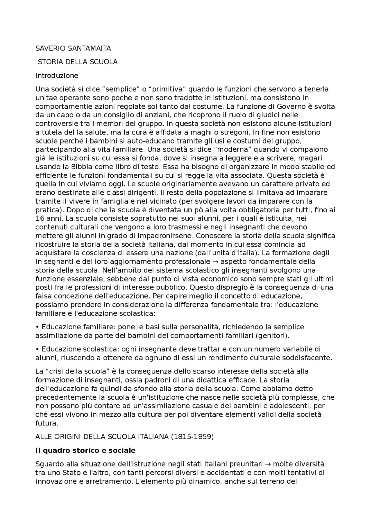 Storia Della Scuola Docsity