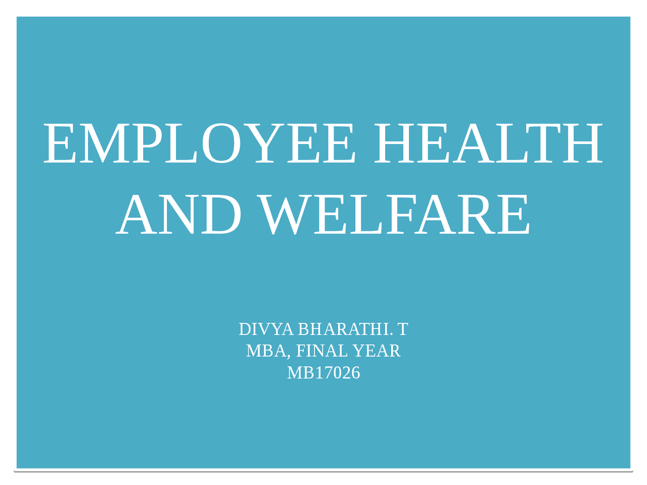 Employee Safety And Health Docsity
