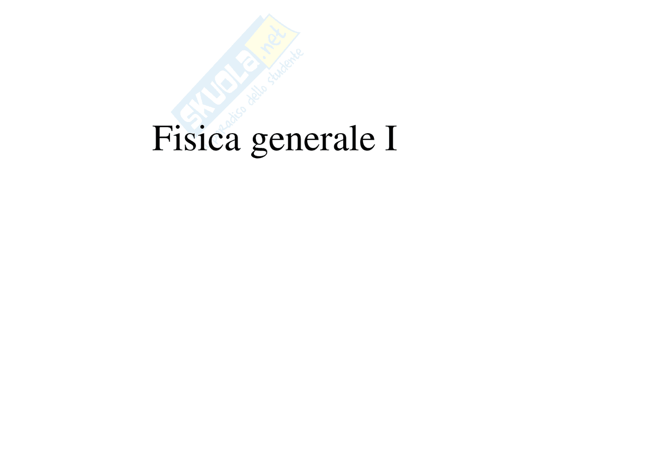 Fisica Sperimentale I Docsity
