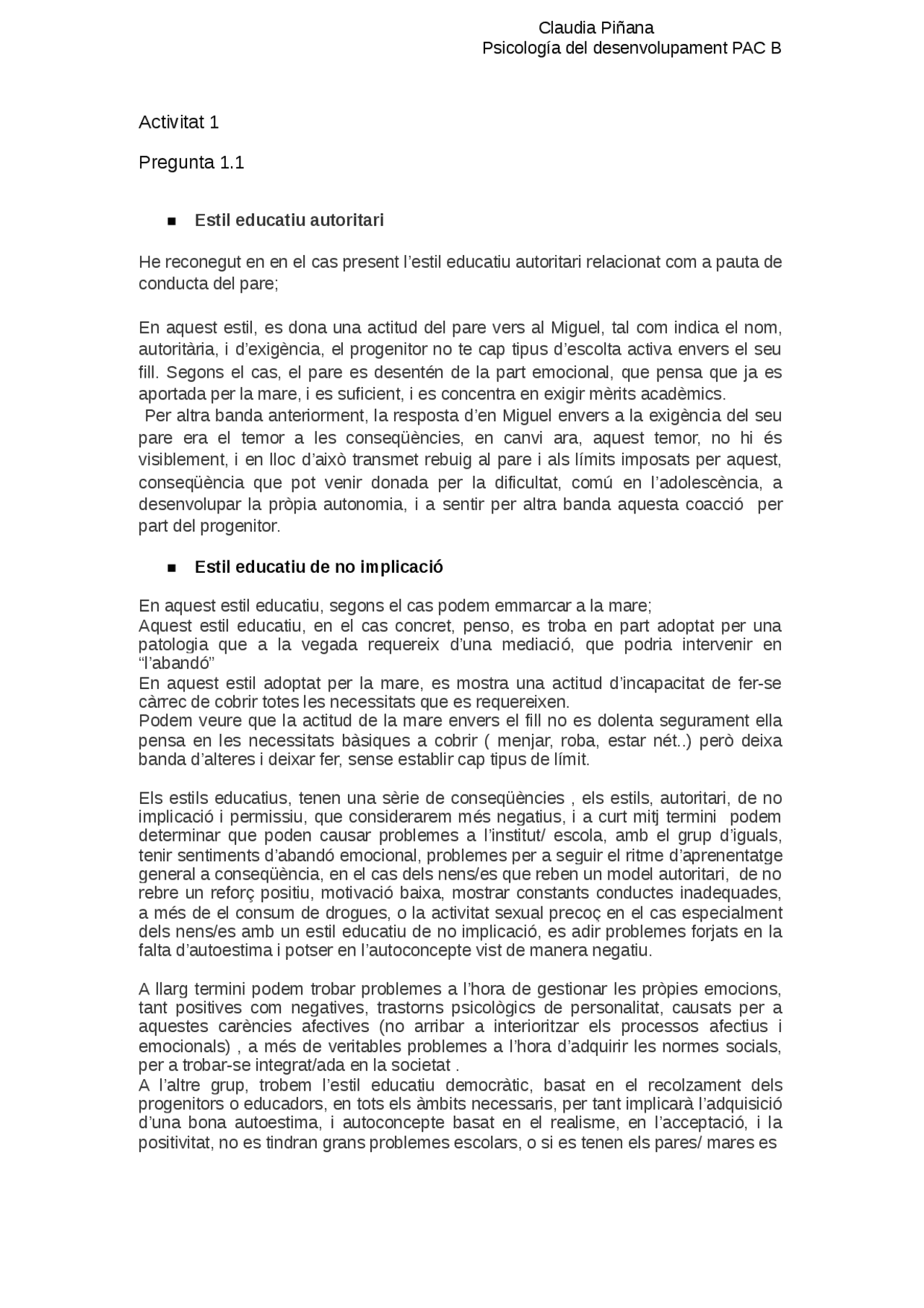 Psicologia Del Desenvolupament Docsity