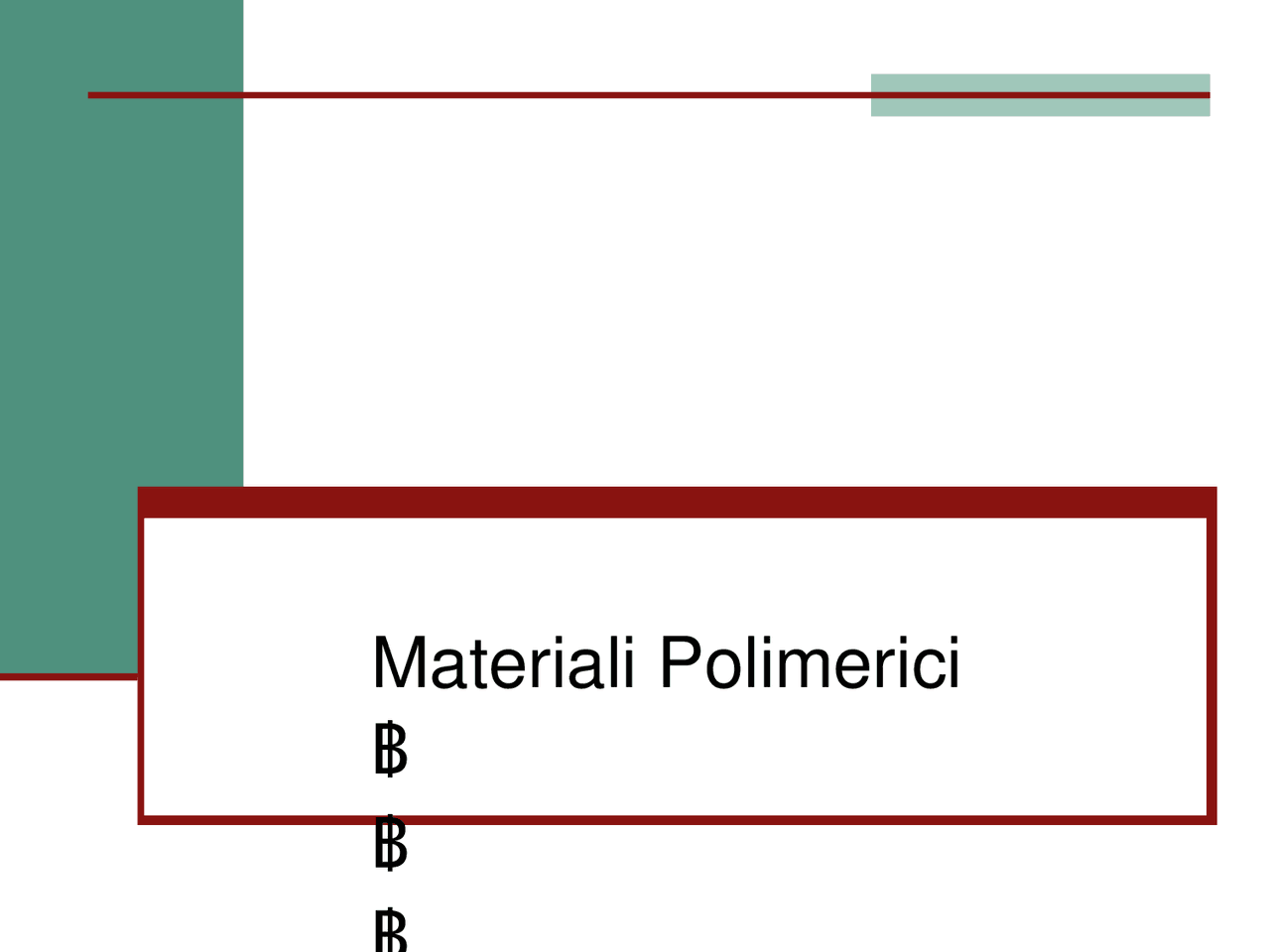 Materiali Polimerici Docsity