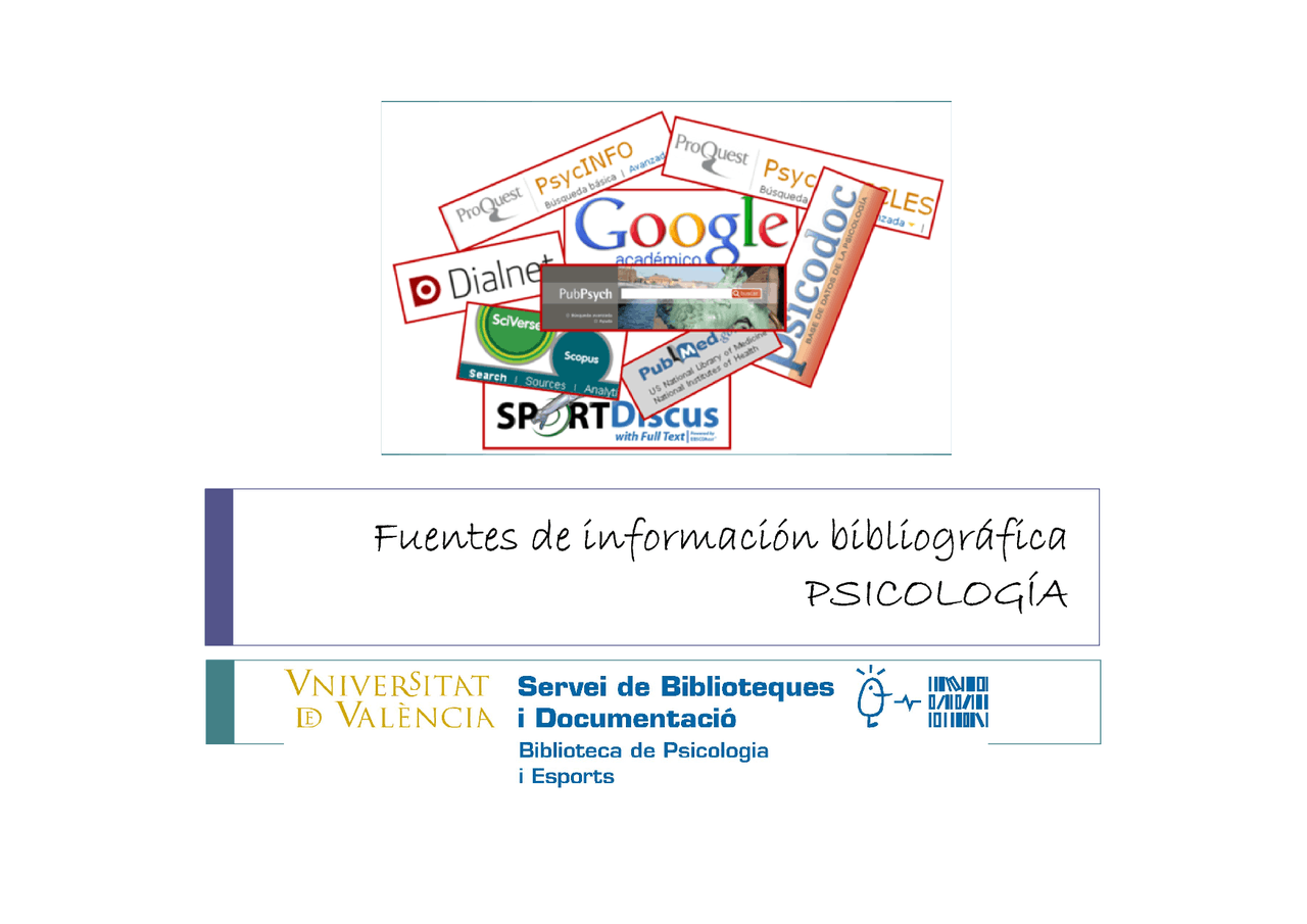 Fuentes De Información Oficiales Para Realizar Buenos Trabajos Docsity