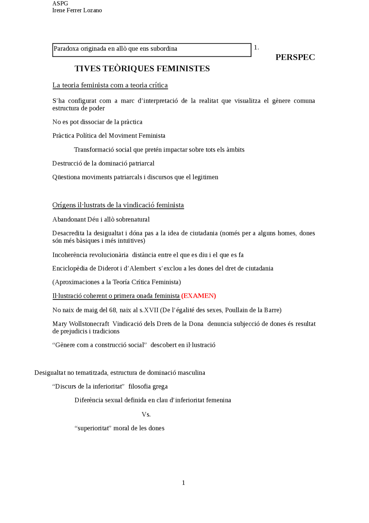 Sociologia De Genero Docsity