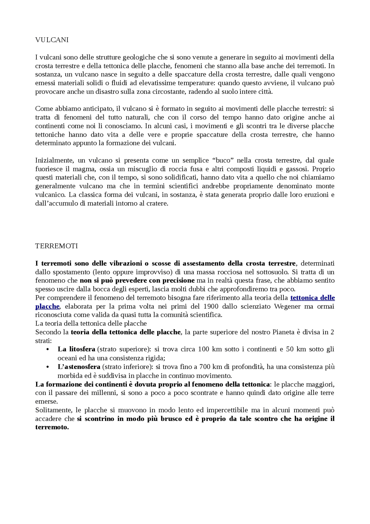 Vulcani E Terremoti Docsity