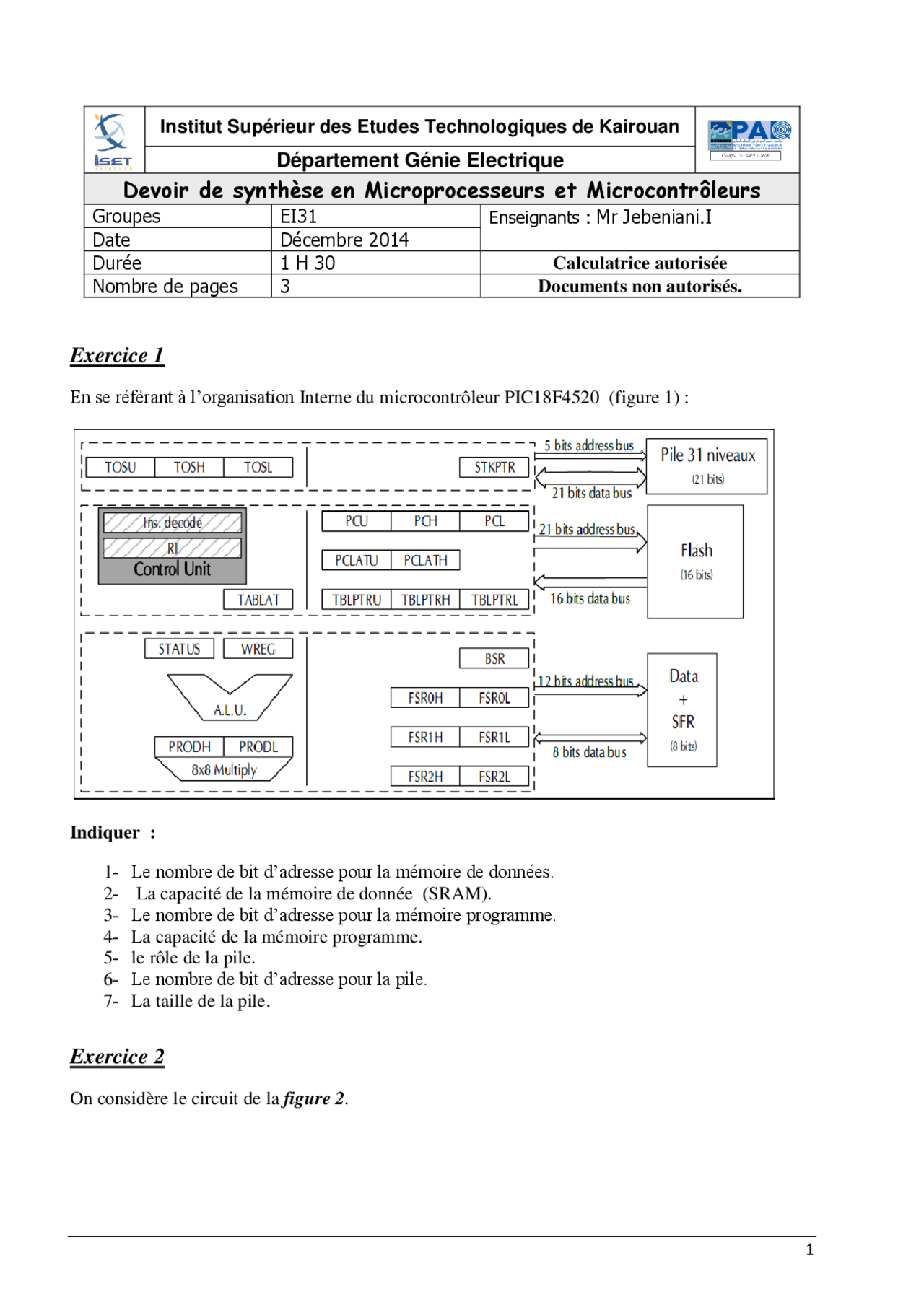 Examen Sur Le Réseau Docsity